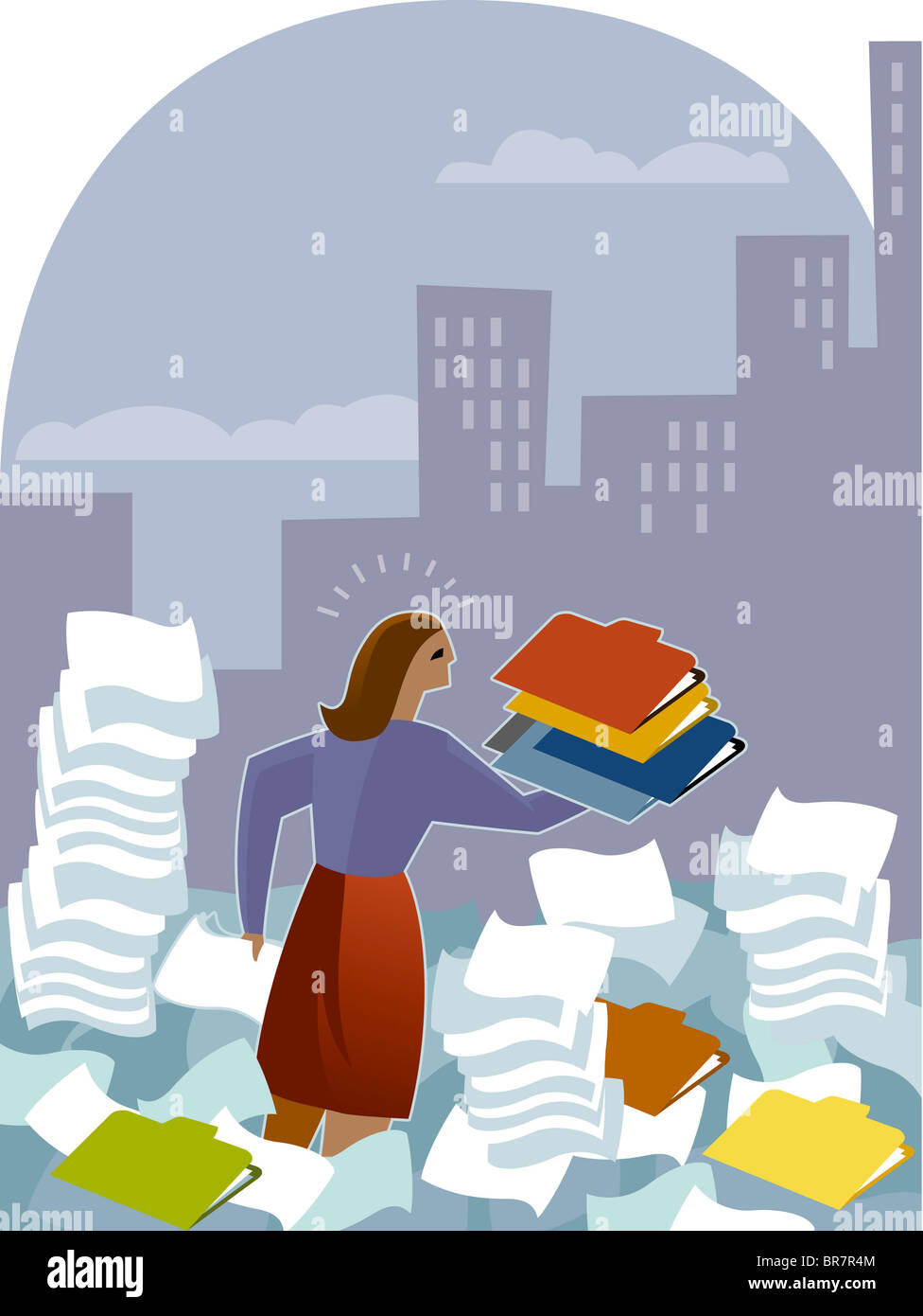 Cartoon folders hi-res stock photography and images - Alamy