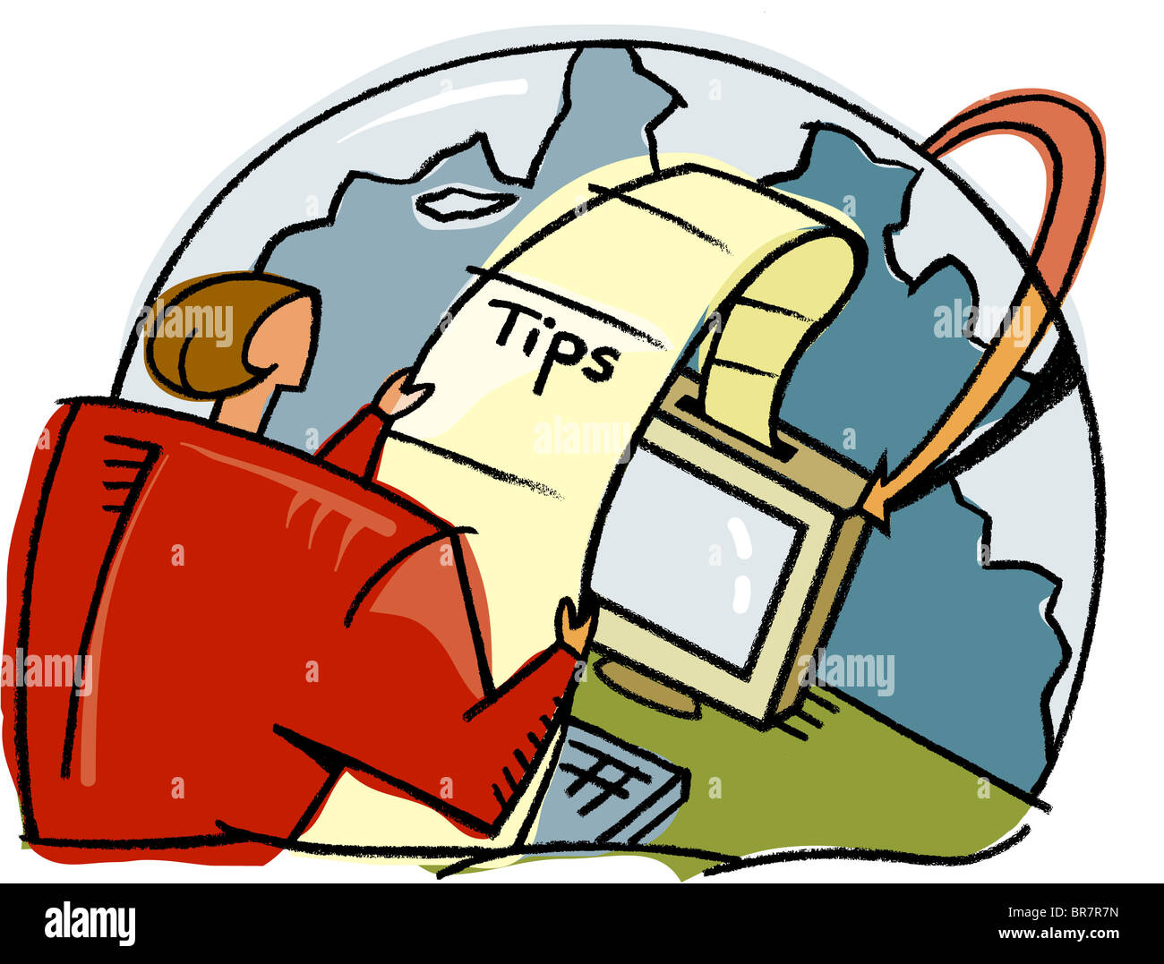 Computer printouts hi-res stock photography and images - Alamy