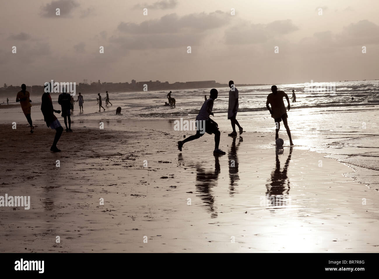 Beachlife Yoff beach Dakar Senegal West Africa Stock Photo - Alamy