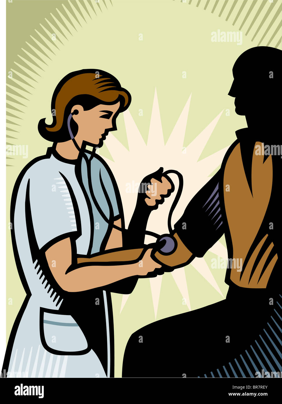 Man getting blood pressure taken hi-res stock photography and images ...