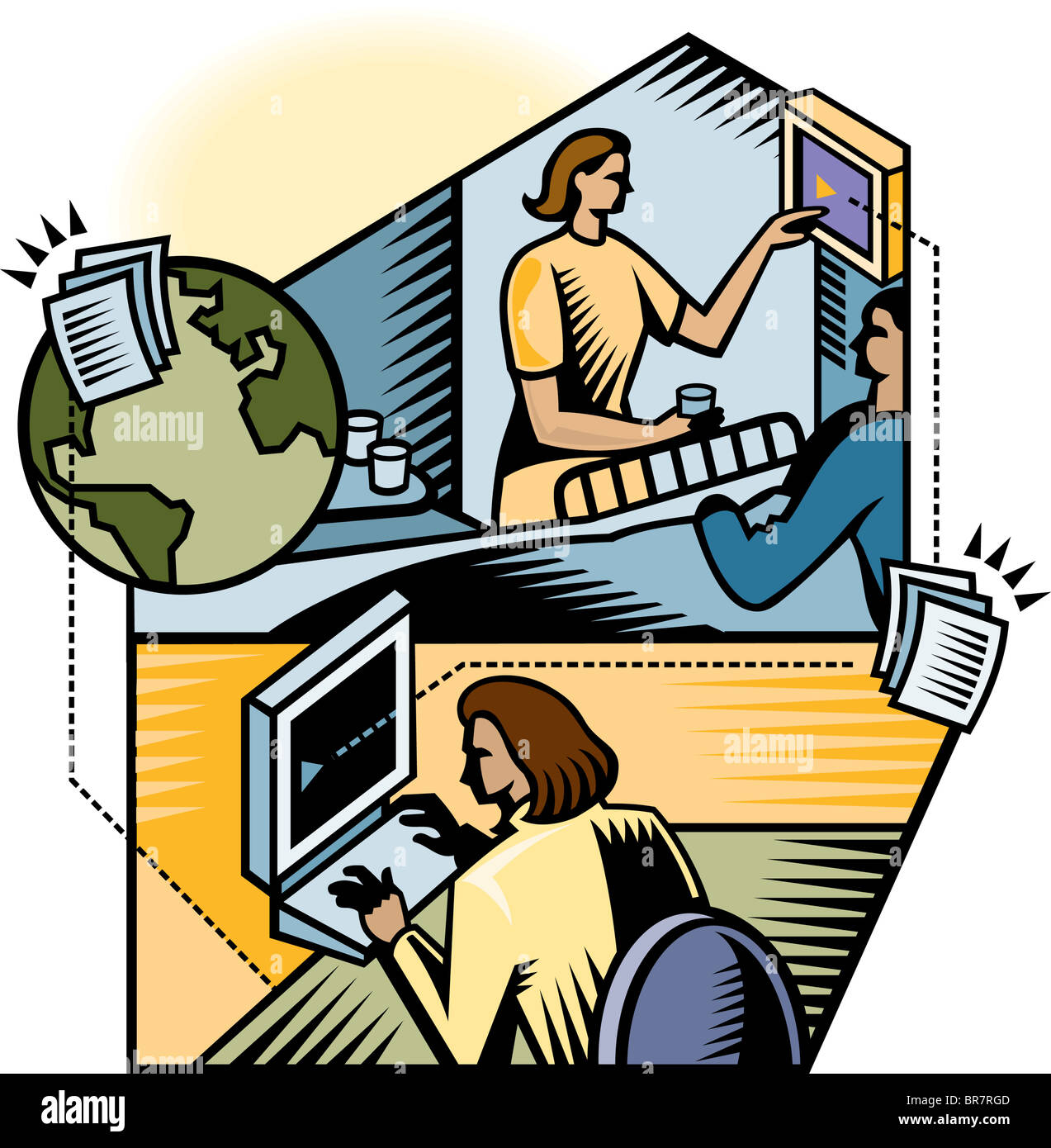 Administration cartoon hi-res stock photography and images - Alamy