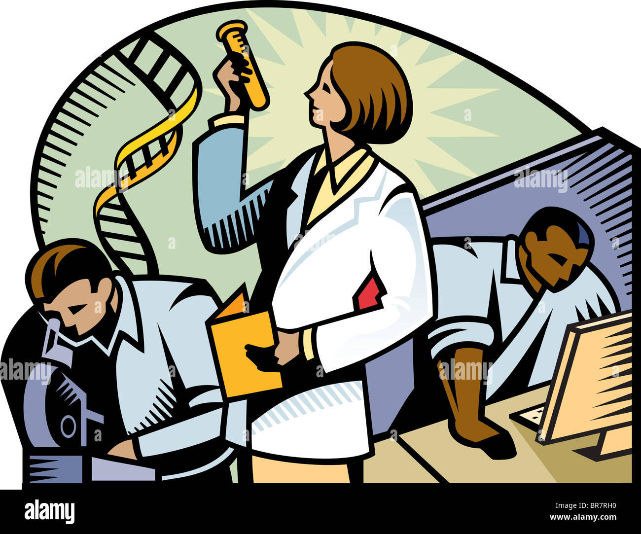 Researchers wear hi-res stock photography and images - Alamy