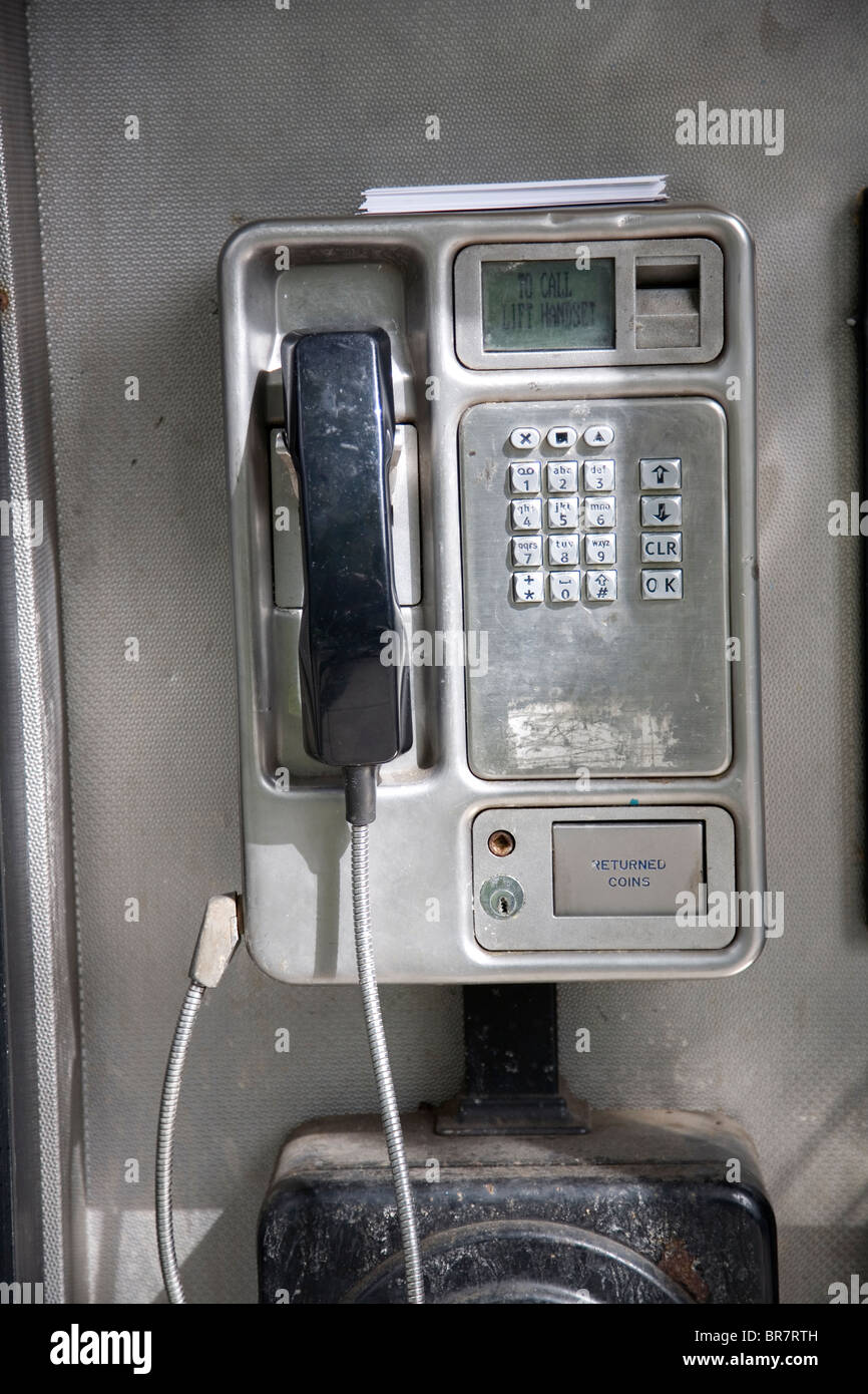 Coin operated phone handle hi-res stock photography and images - Alamy