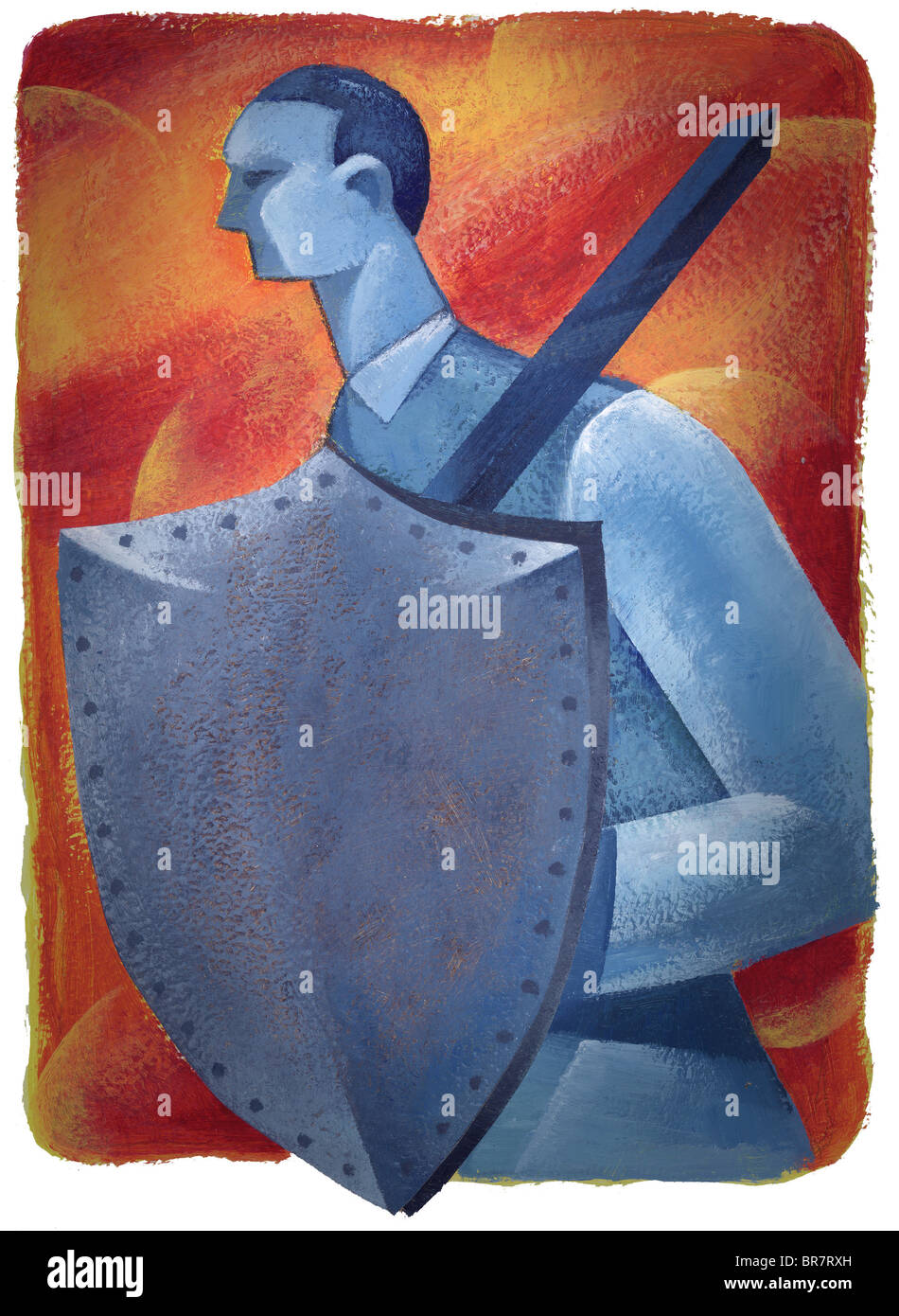 Cartoon sword shield hi-res stock photography and images - Alamy