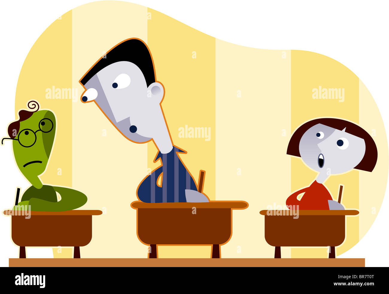 A boy cheating on an exam Stock Photo - Alamy