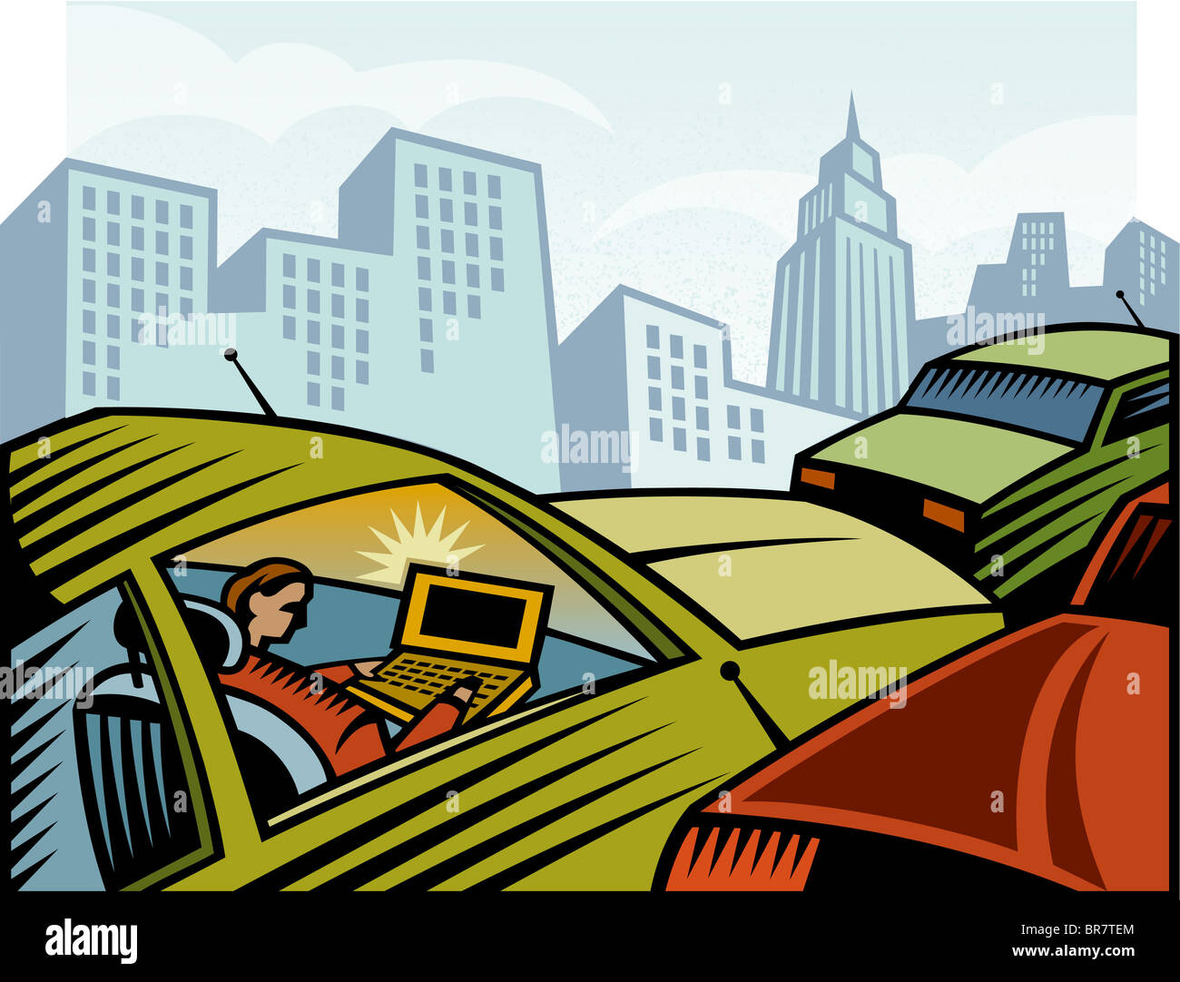 Traffic Cartoon Stock Photos & Traffic Cartoon Stock Images - Alamy