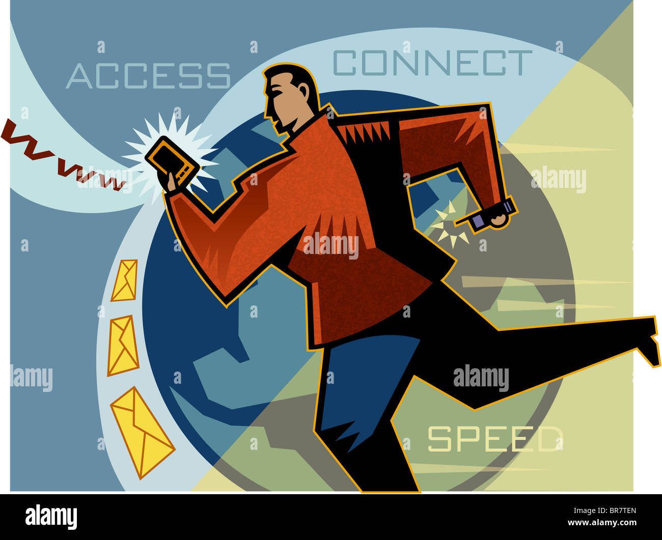 A man accessing the internet Stock Photo - Alamy