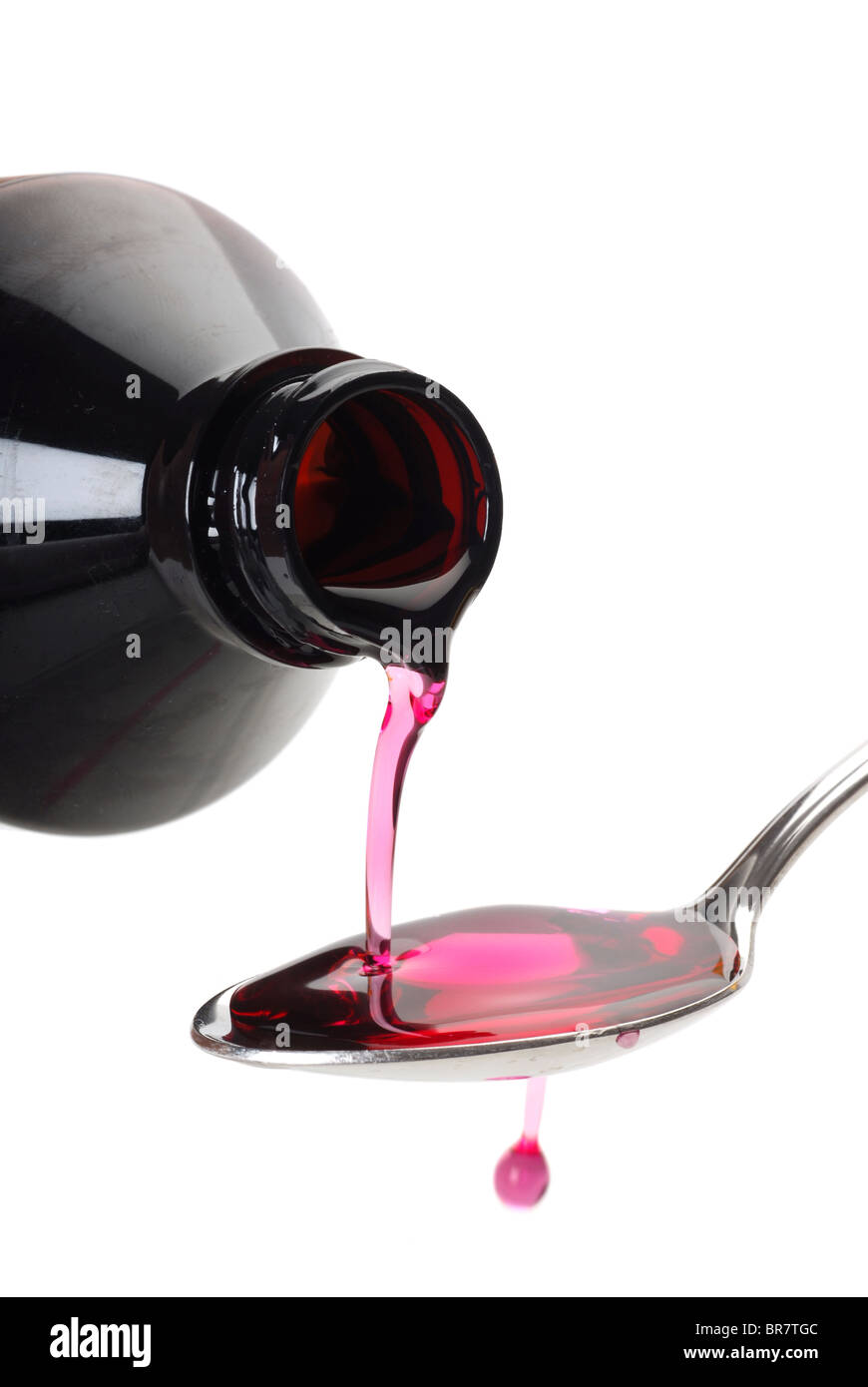 Cough Syrup Pouring Spoon High Resolution Stock Photography and Images ...