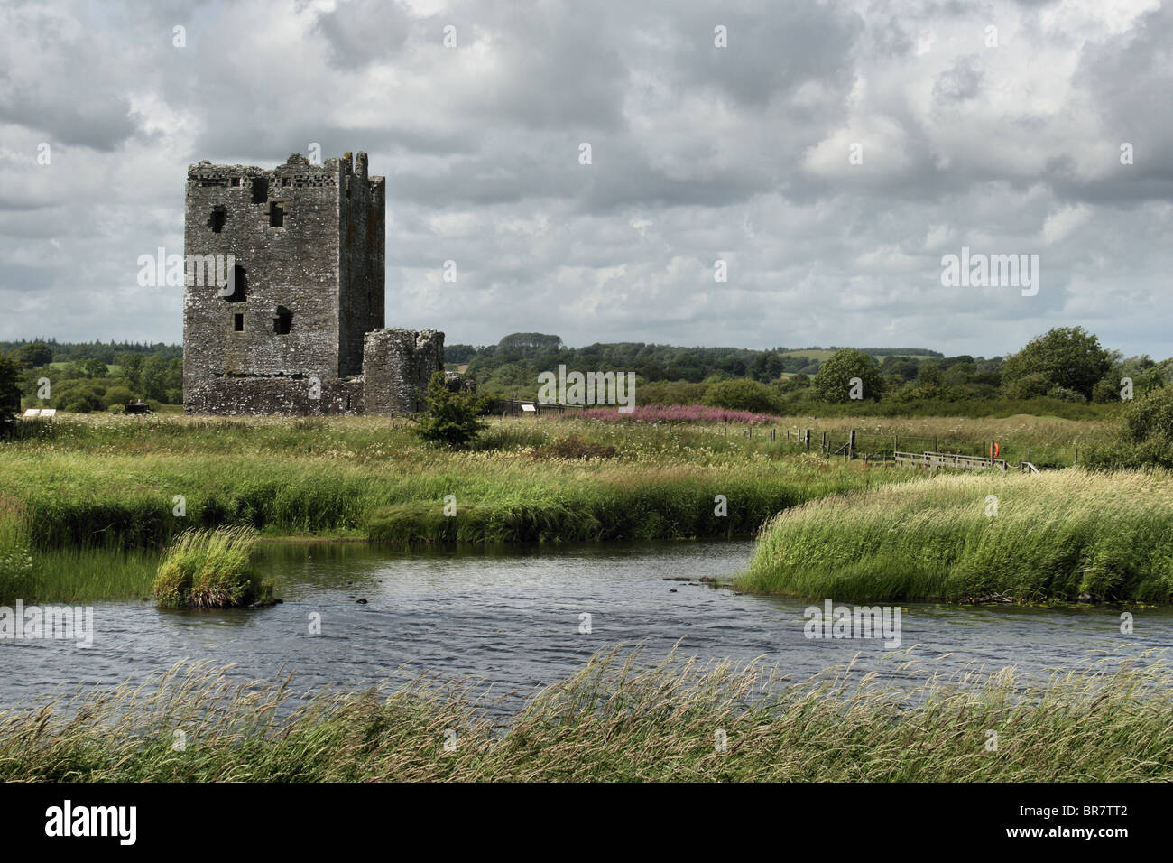 Tower built by archibald the grim lord of galloway hi-res stock ...