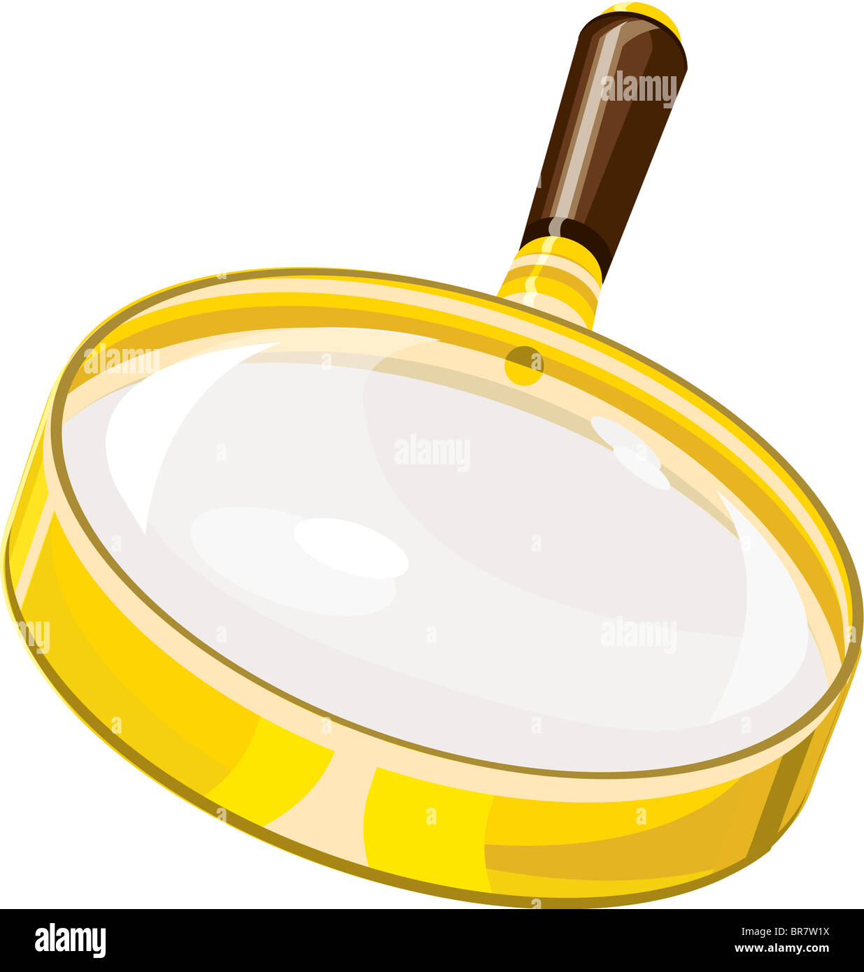 Illustration of a magnifying glass Stock Photo - Alamy