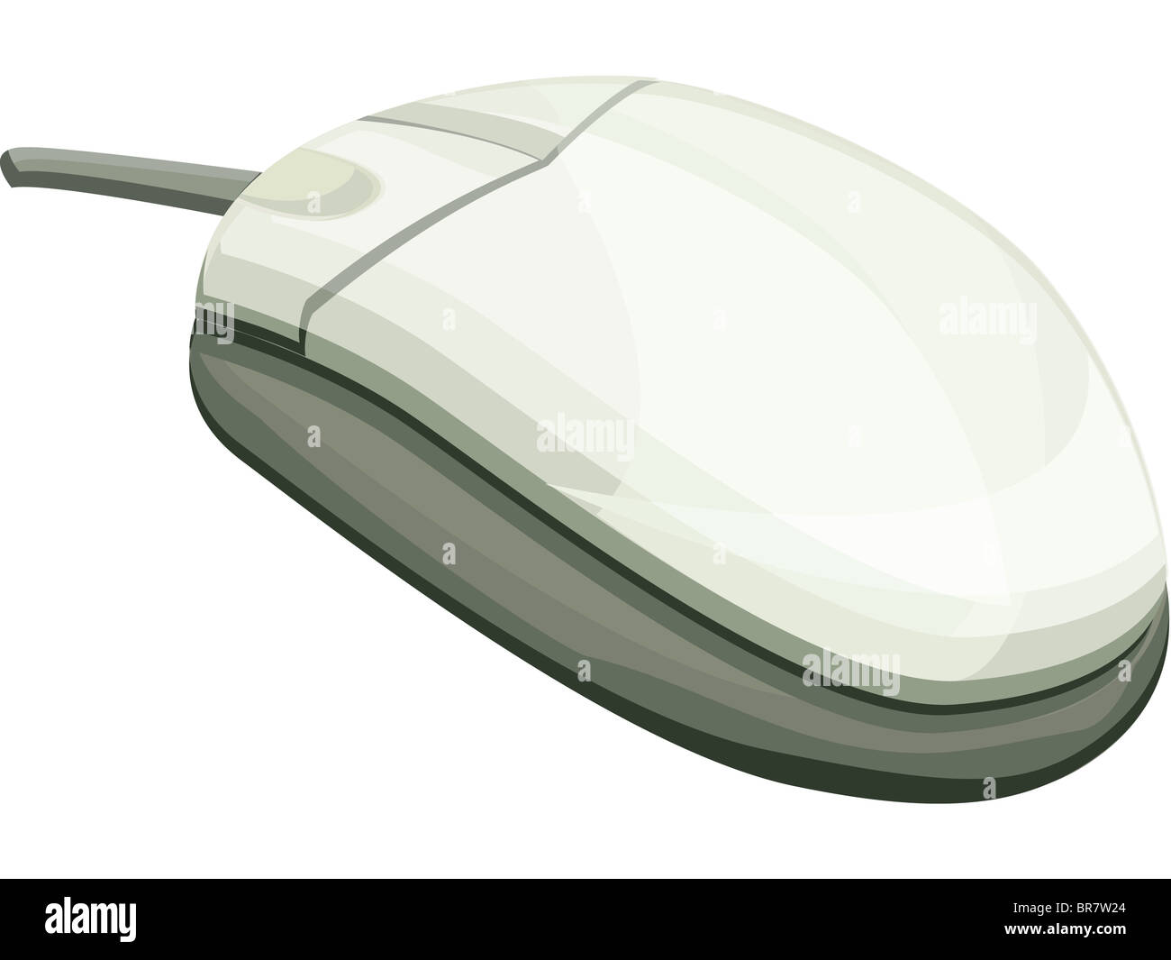 Illustration of a computer mouse Stock Photo - Alamy