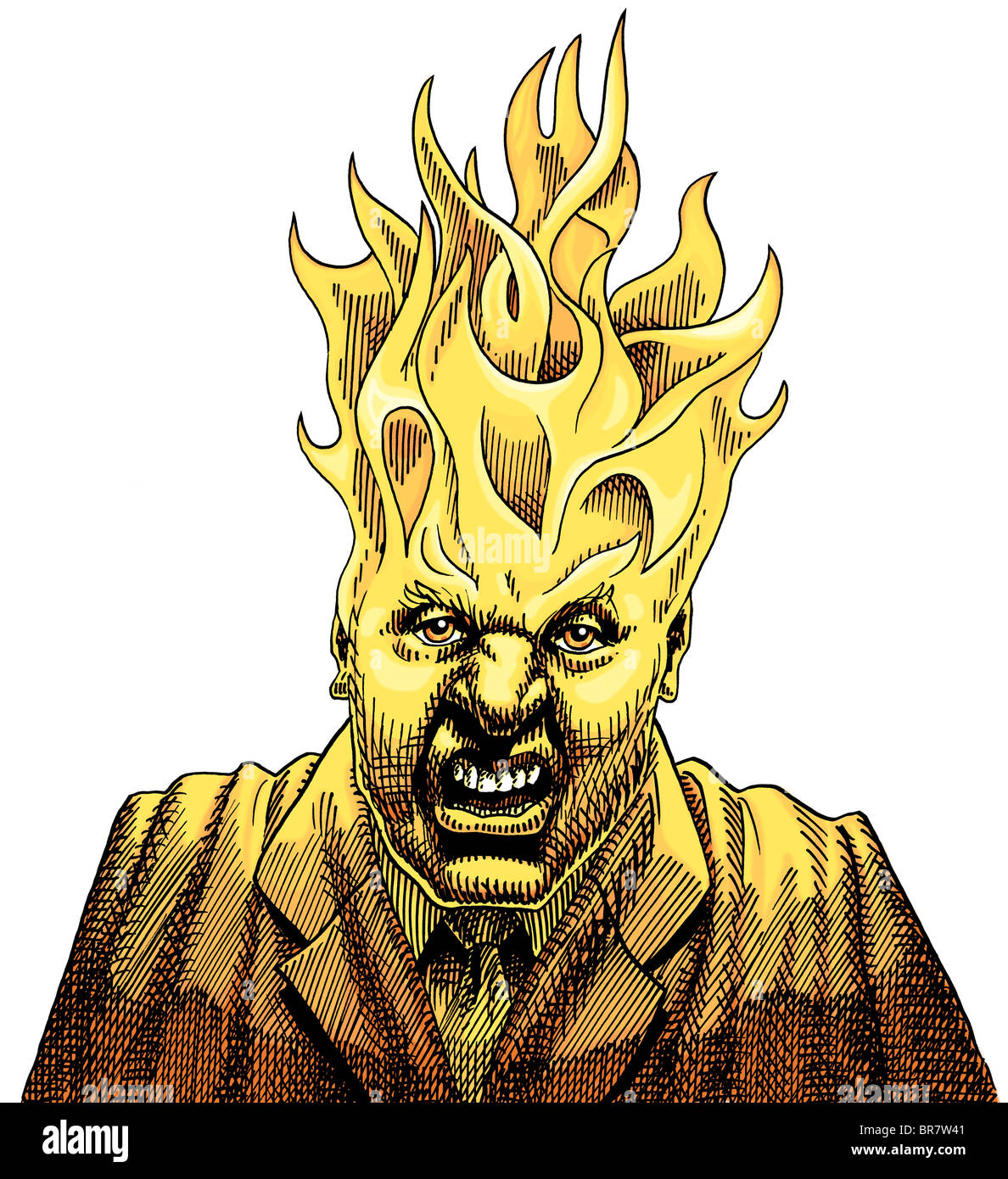 Fire painting flames hi-res stock photography and images - Alamy