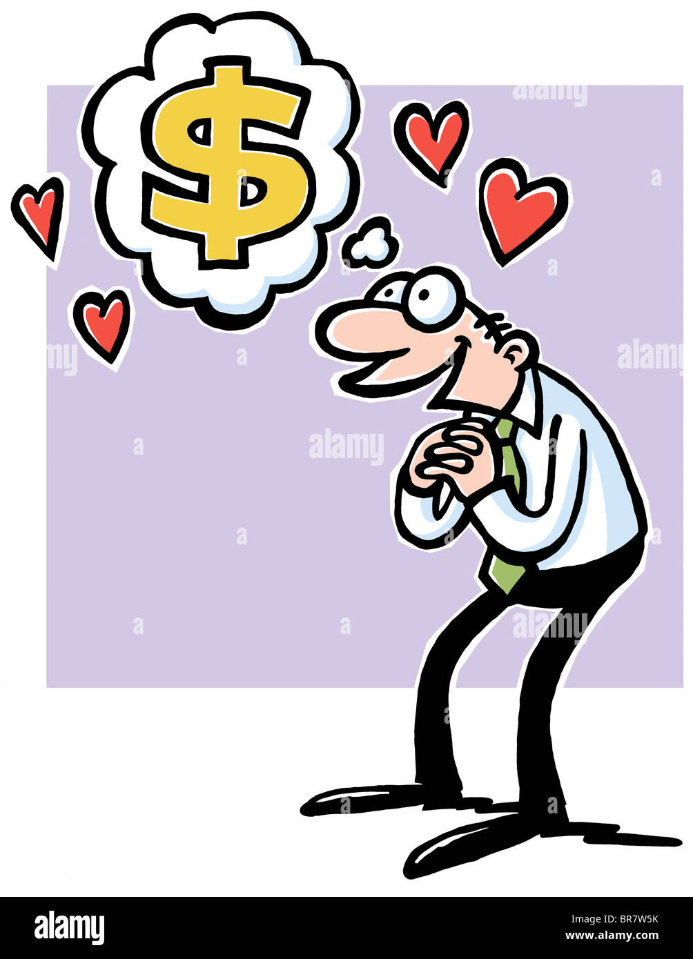 Cartoon greedy hi-res stock photography and images - Alamy