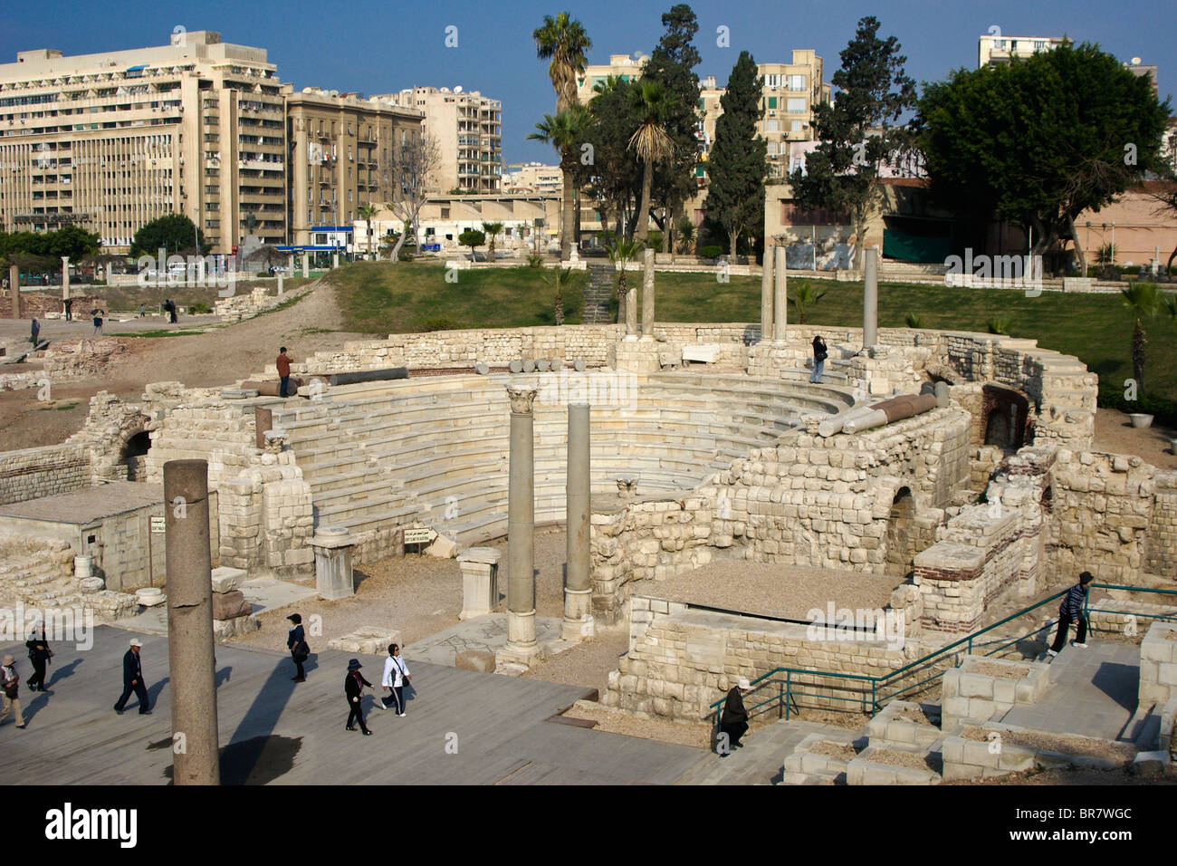 Roman Theater, Alexandria, Egypt Stock Photo, Royalty Free Image ...