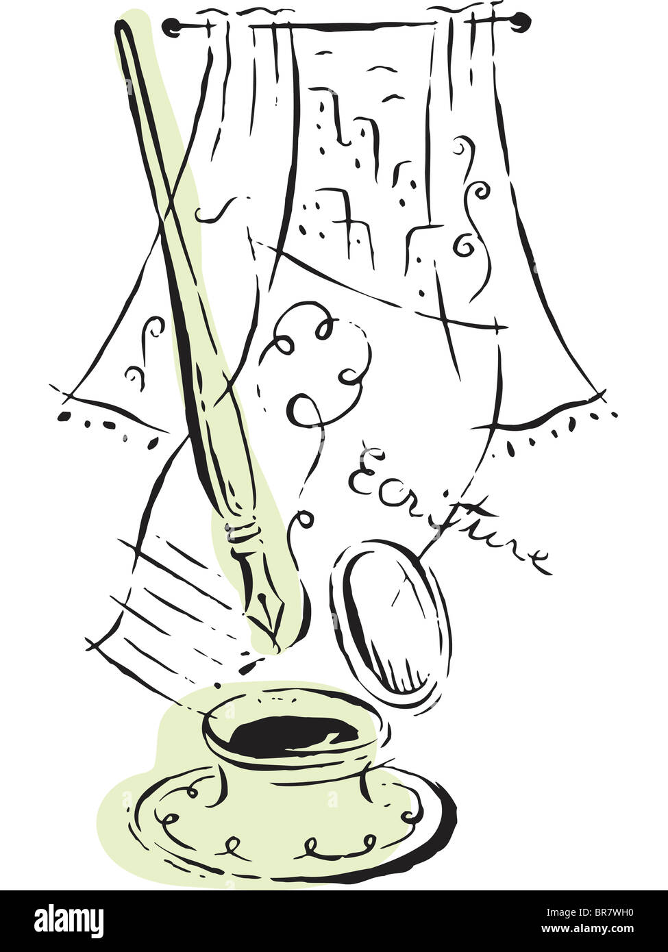 Pen and ink drawings hi-res stock photography and images - Alamy