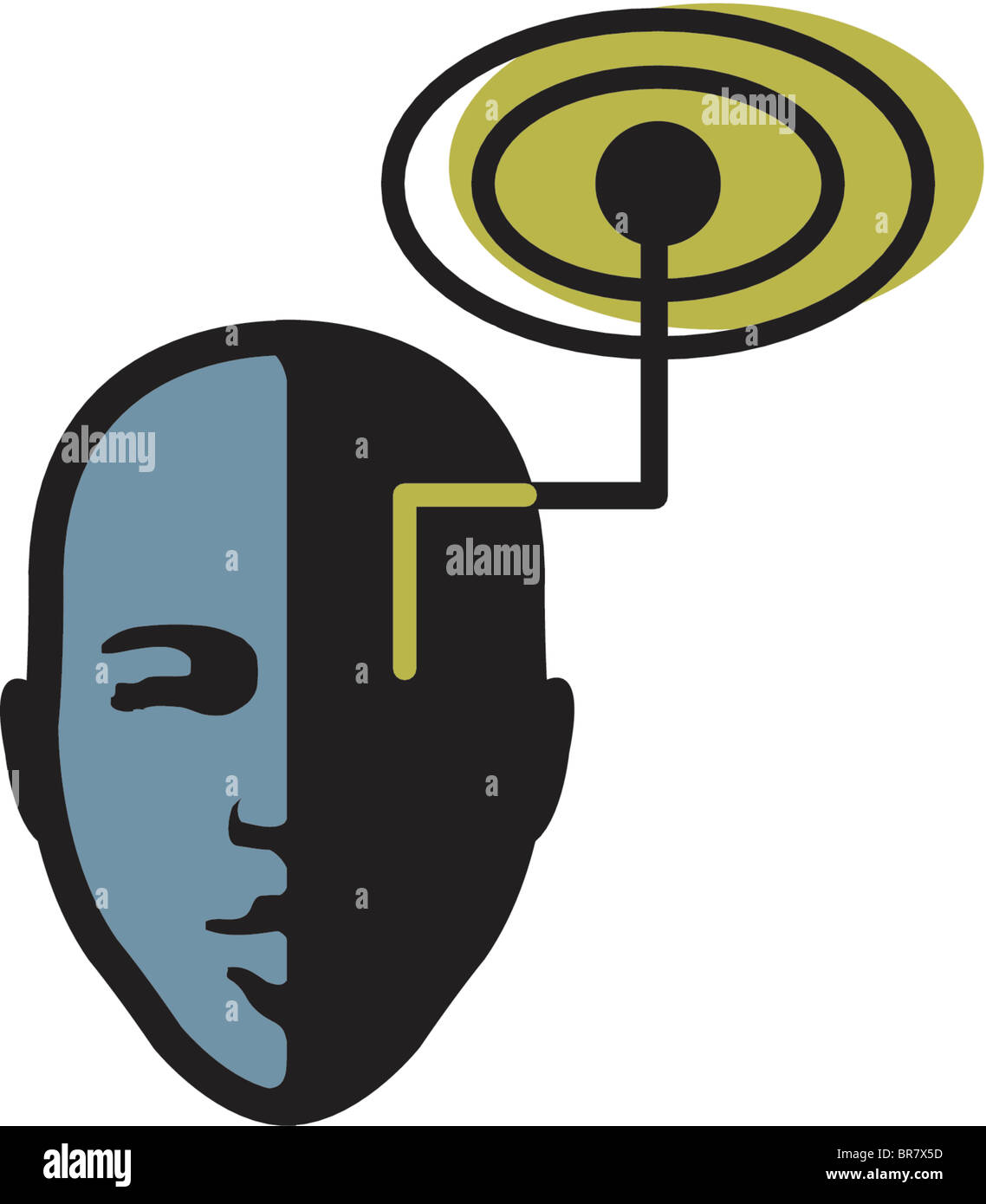 Illustration of a visual signal Stock Photo - Alamy