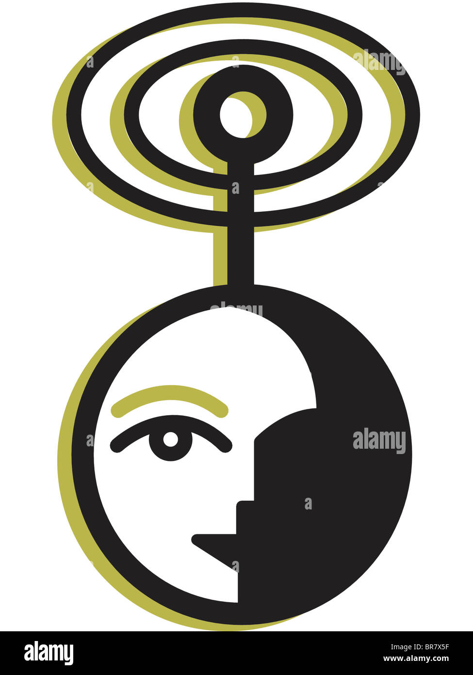 Illustration of a cute signal Stock Photo - Alamy