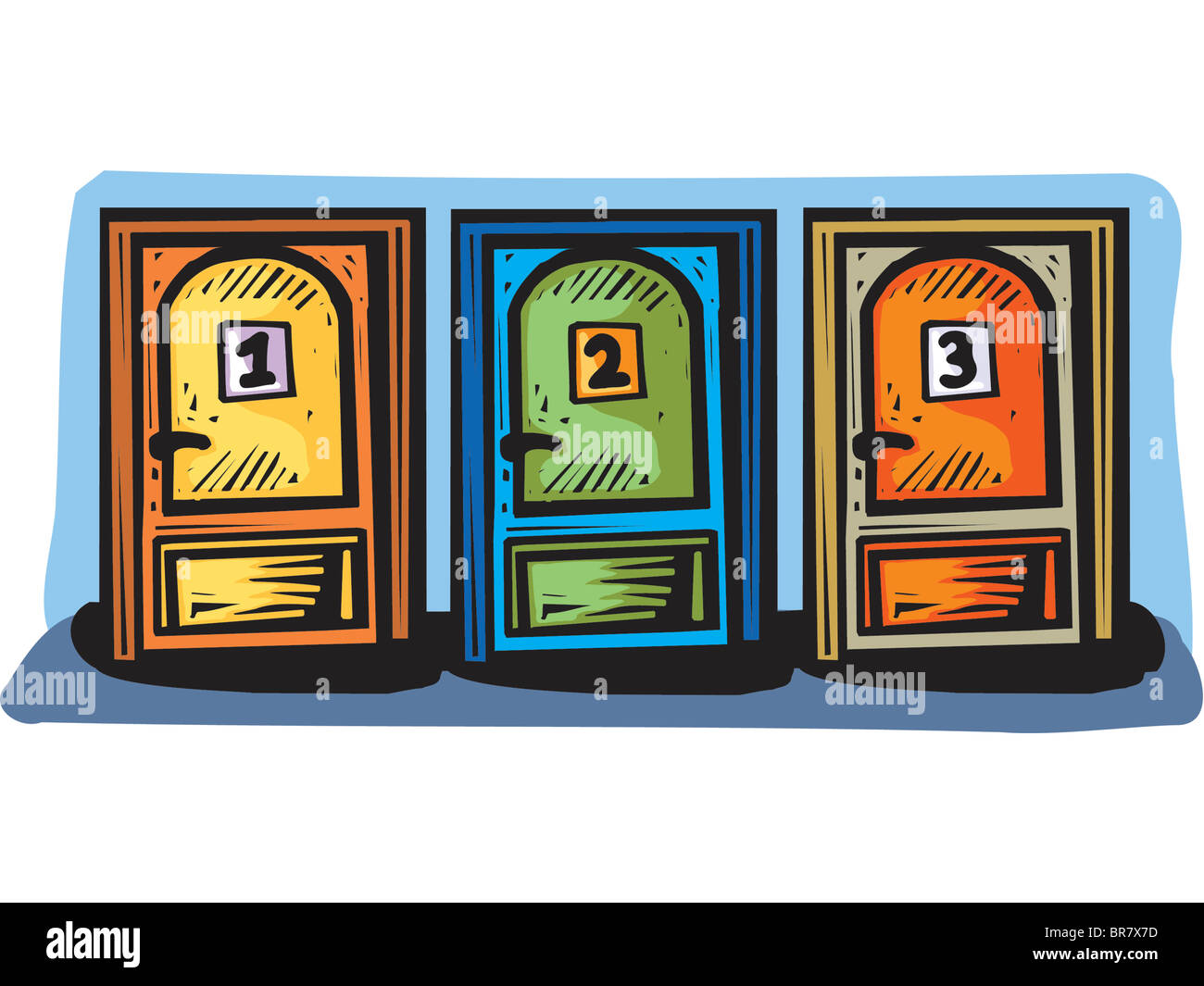 Illustrations doors hi-res stock photography and images - Alamy