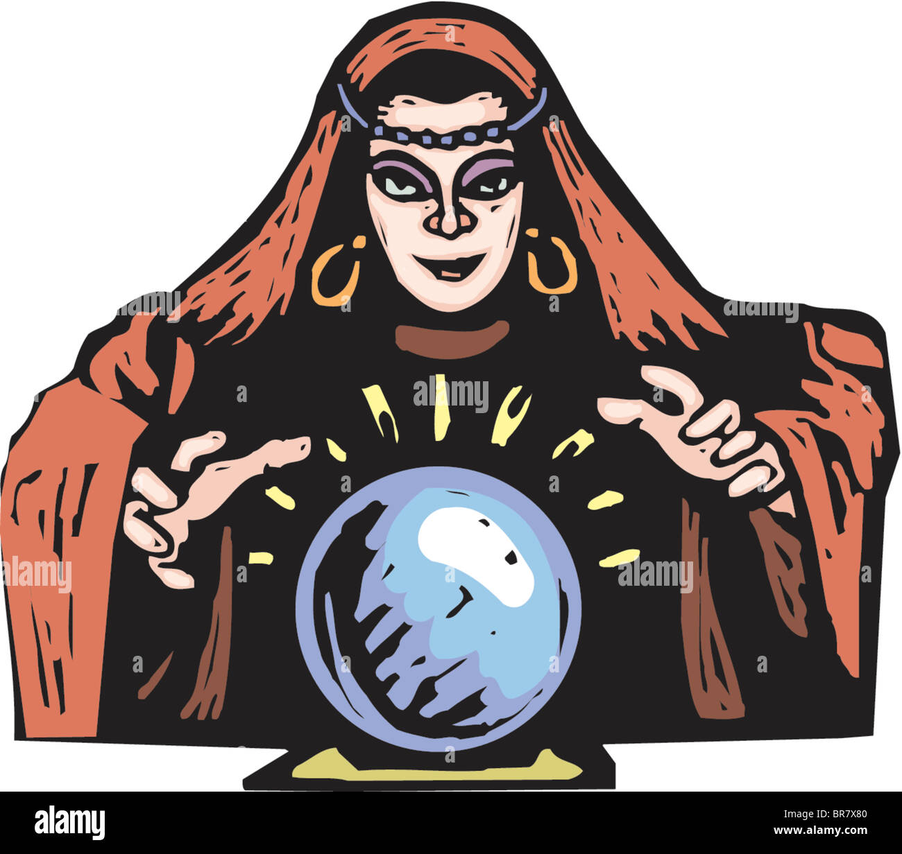 Fortune teller illustration hi-res stock photography and images - Alamy