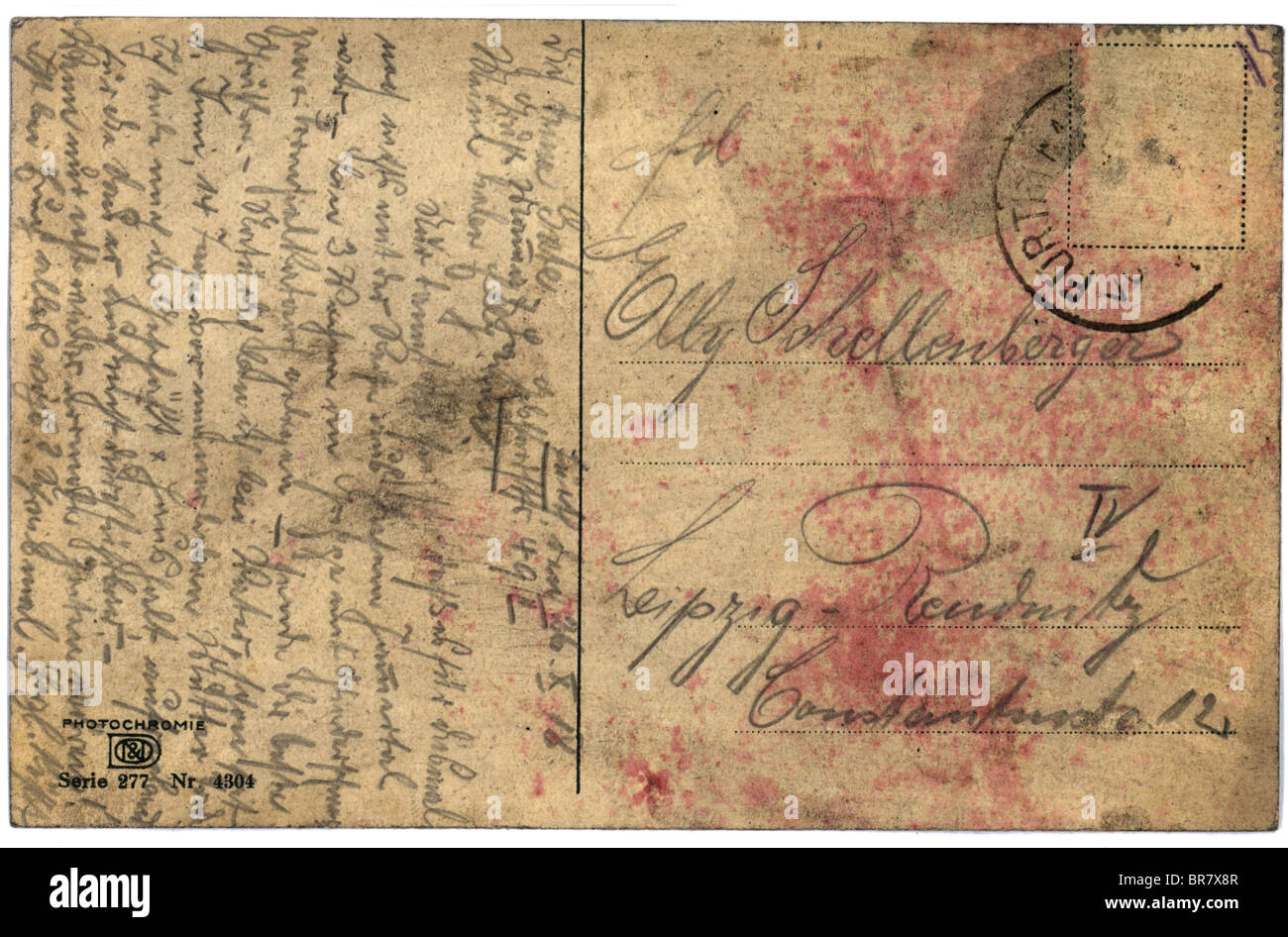 Vintage postcard writing hi-res stock photography and images - Alamy