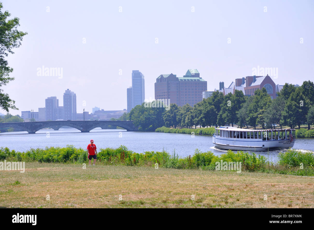 Boston skyline with the Charles River, Massachusetts, USA Stock Photo ...