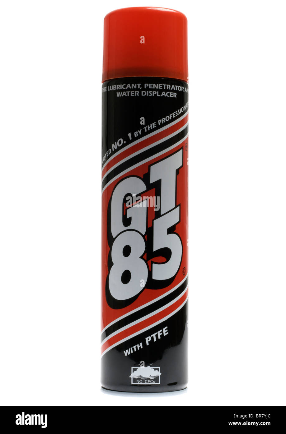 Can of GT85 on white background Stock Photo - Alamy