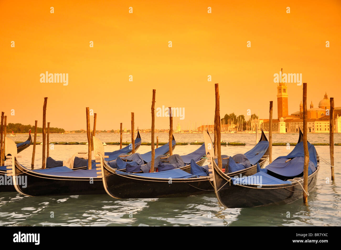 Sunset in Venice - Italy Stock Photo - Alamy