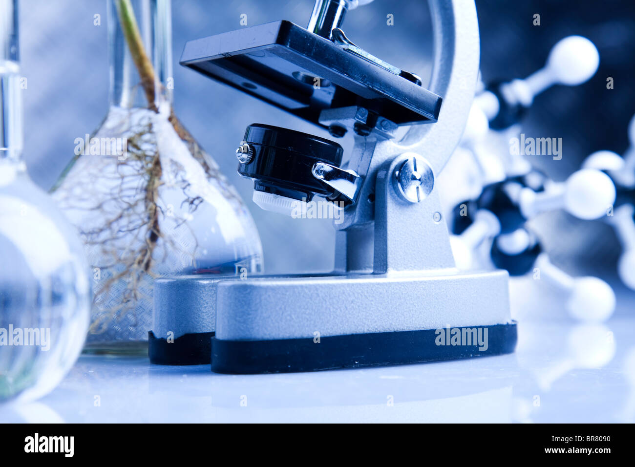 Science experiment and plants Stock Photo - Alamy