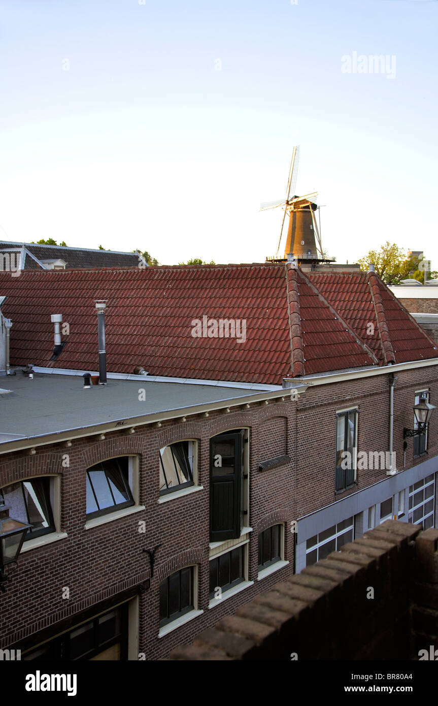 Molen de Valk, windmill museum in Leiden, Netherlands Stock Photo - Alamy