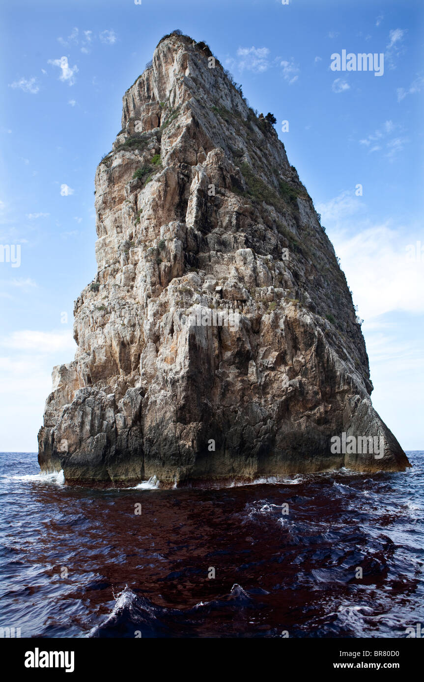 Ortholithos rock, West Coast of Paxos, Greece Stock Photo - Alamy