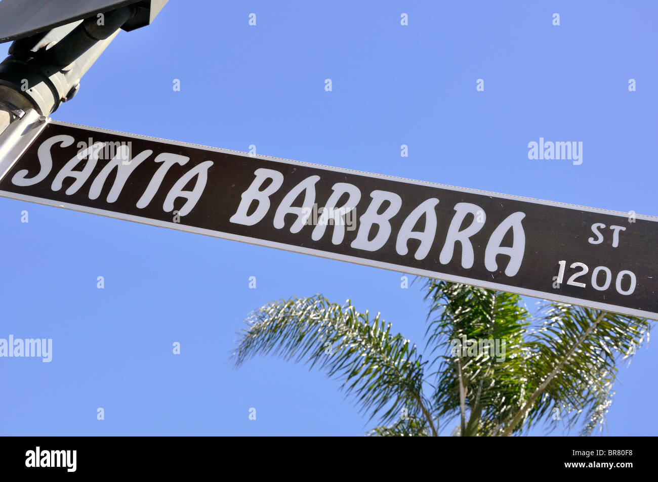 Street sign in Santa Barbara, California, USA Stock Photo - Alamy
