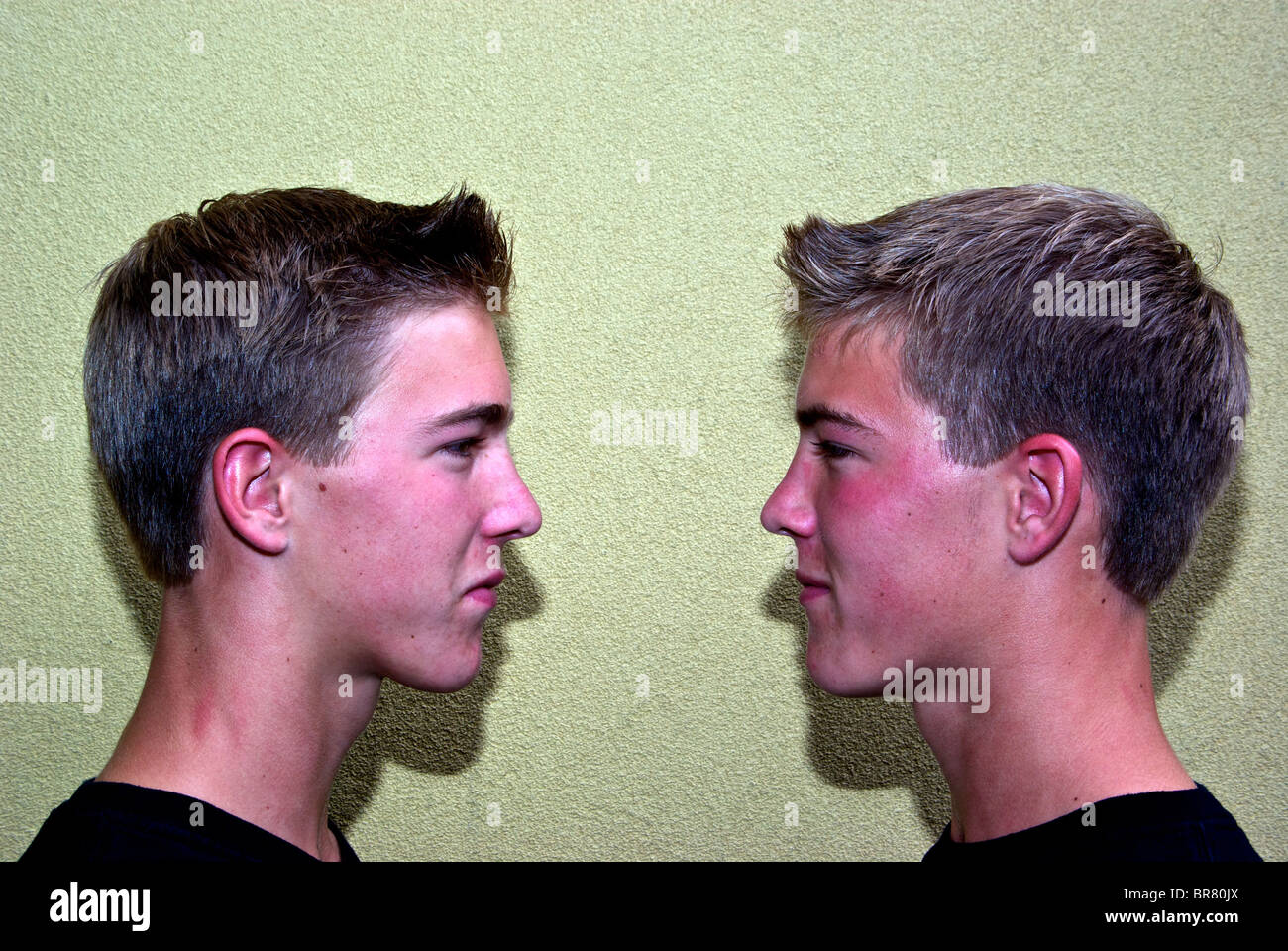 Identical twins teenagers hi-res stock photography and images - Alamy