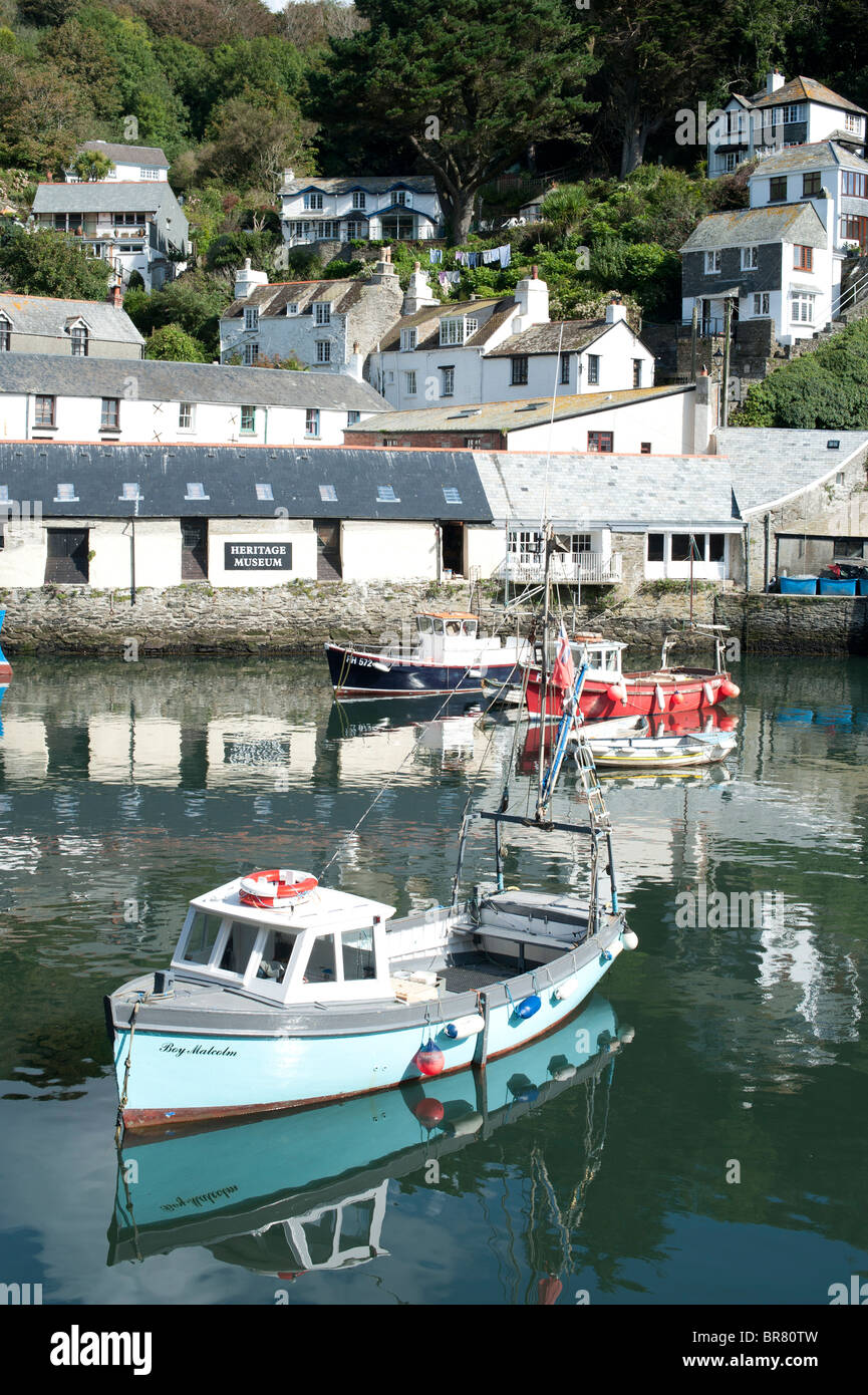 The Picturesque fishing village of Polperro in Cornwall is a popular ...