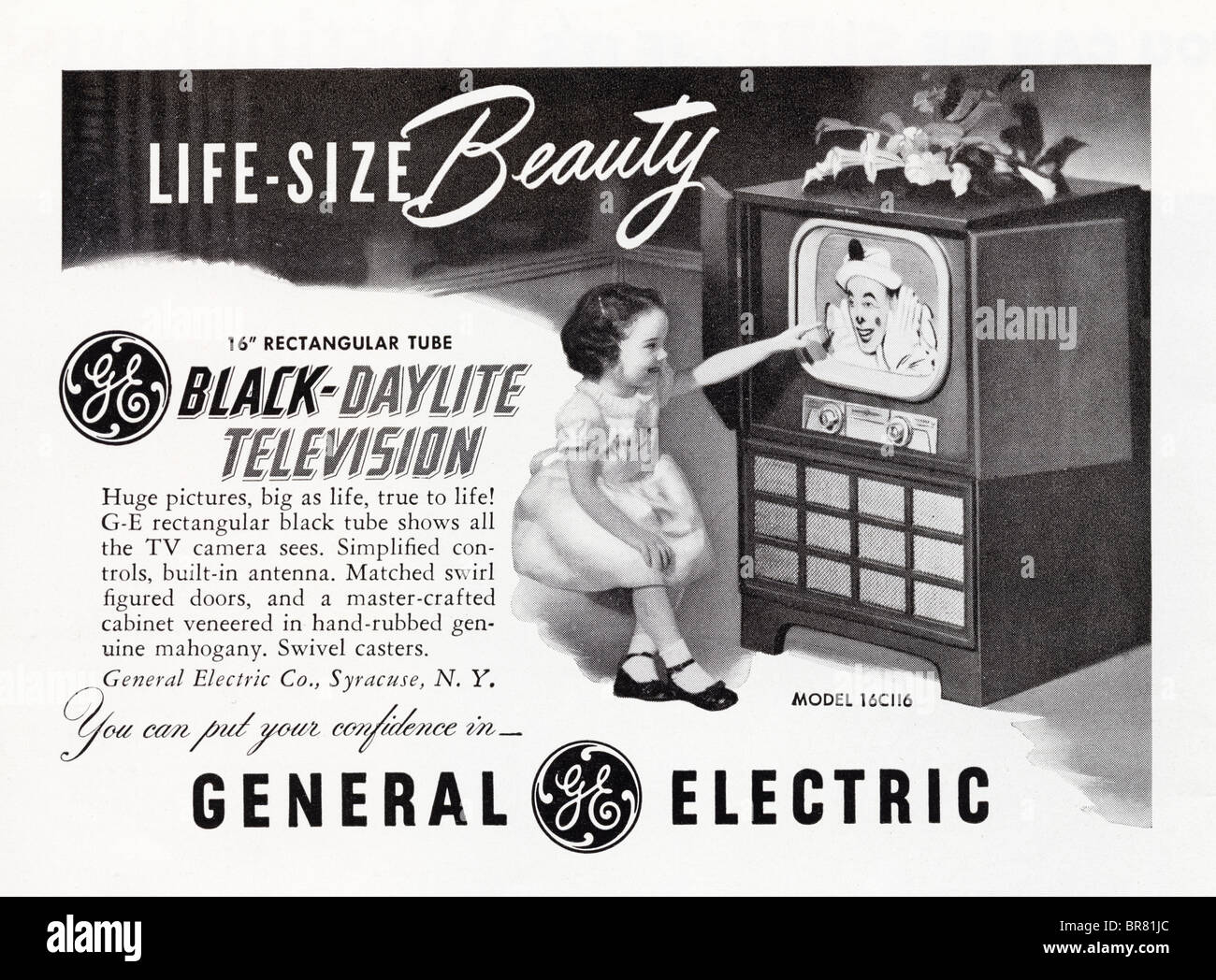 Advertisement 1950s united states hi-res stock photography and images ...
