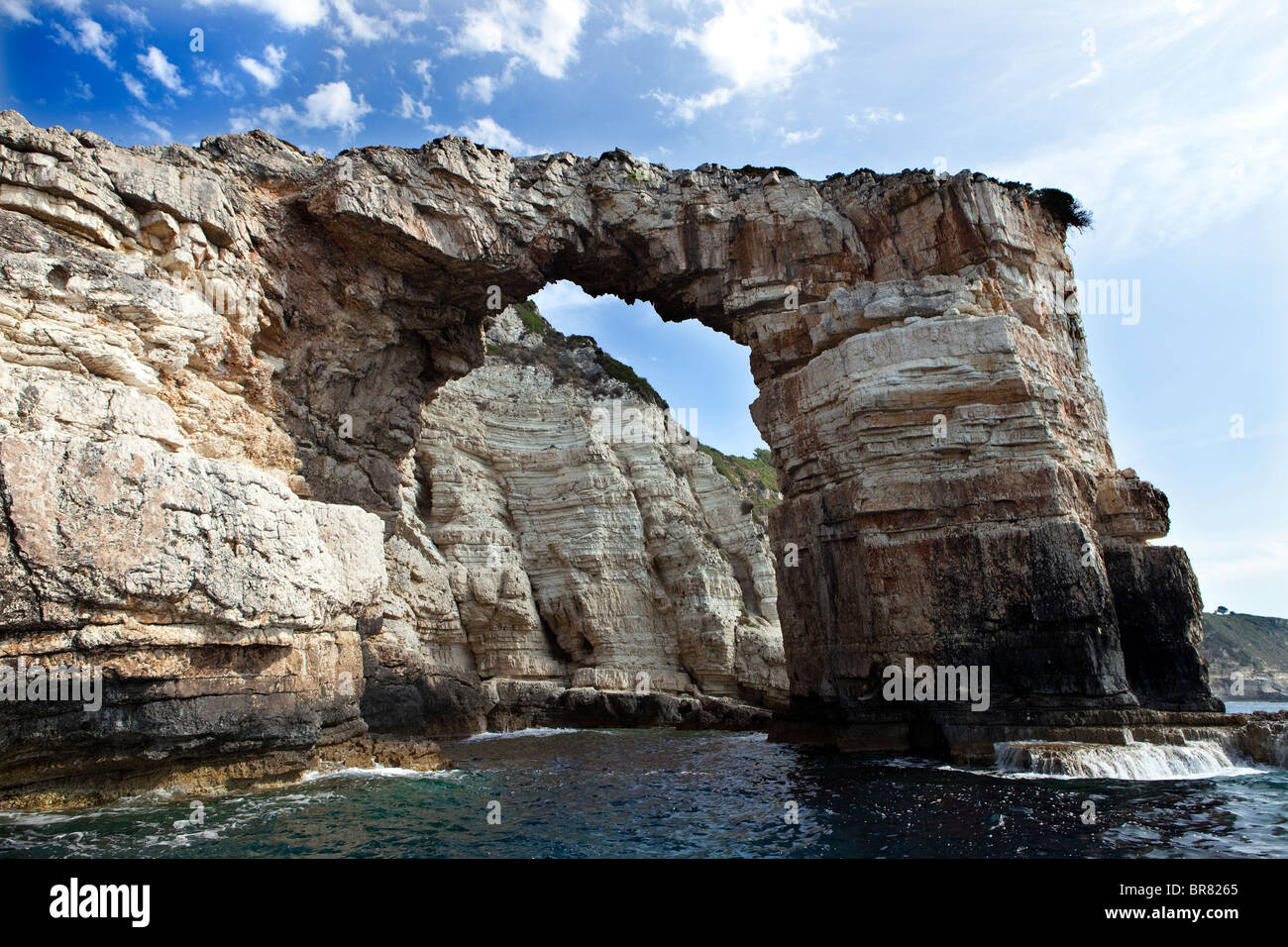 The Arch of Tripito, West Coast of Paxos, Greece Stock Photo - Alamy