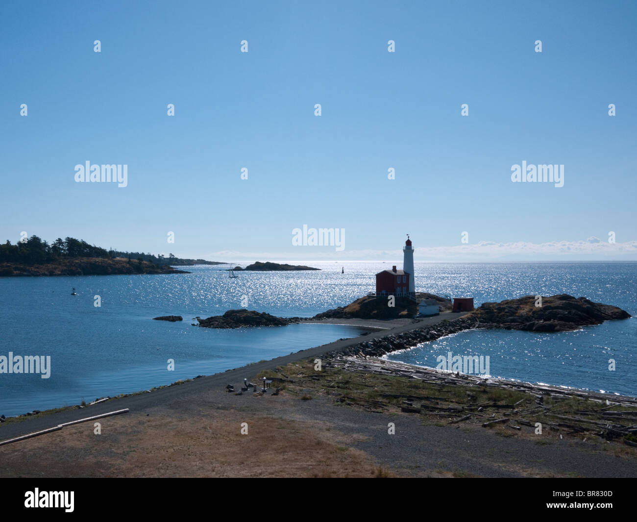 Fisgard Lighthouse from Fort Rodd, Victoria, Vancouver Island, Canada ...