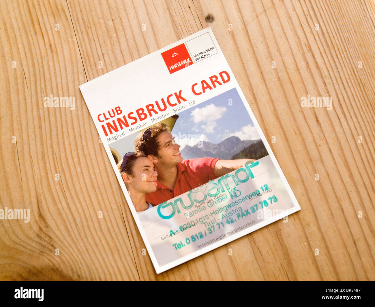 A club Innsbruck Card issued at a hotel giving visitors a discount at ...