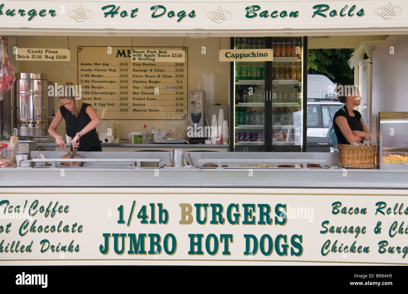 Burger stall hi-res stock photography and images - Alamy