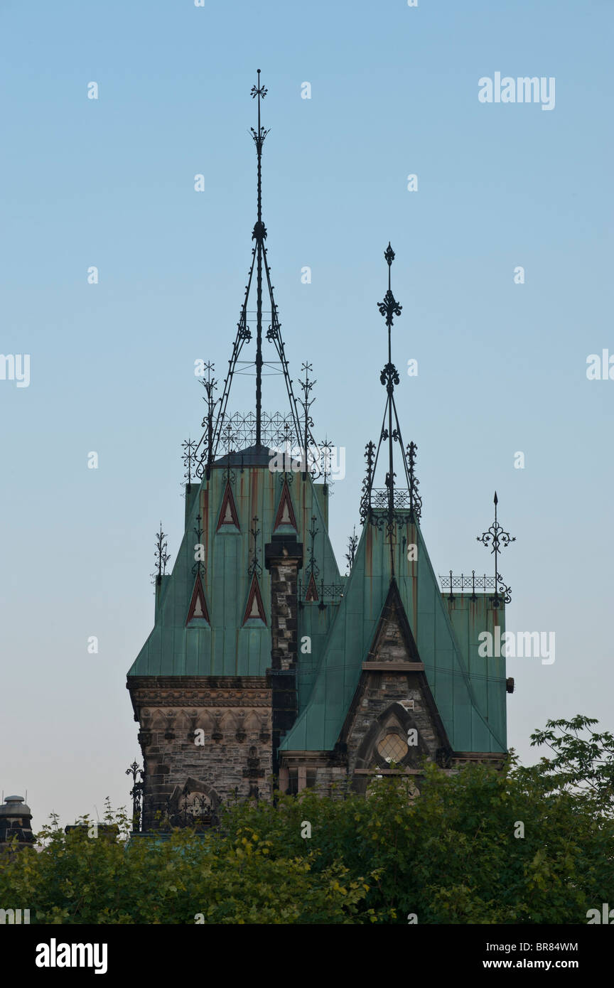 East block of Parliament Hill buildings, Ottawa Ontario Canada Stock ...