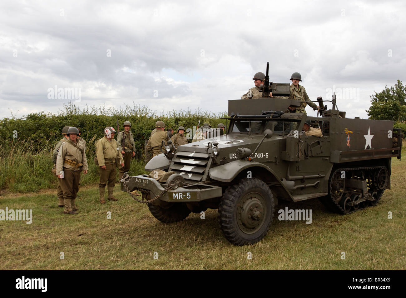 US Army M3 Half-Track "Little Pipsqueak" with Browning M2HB Heavy .50 ...