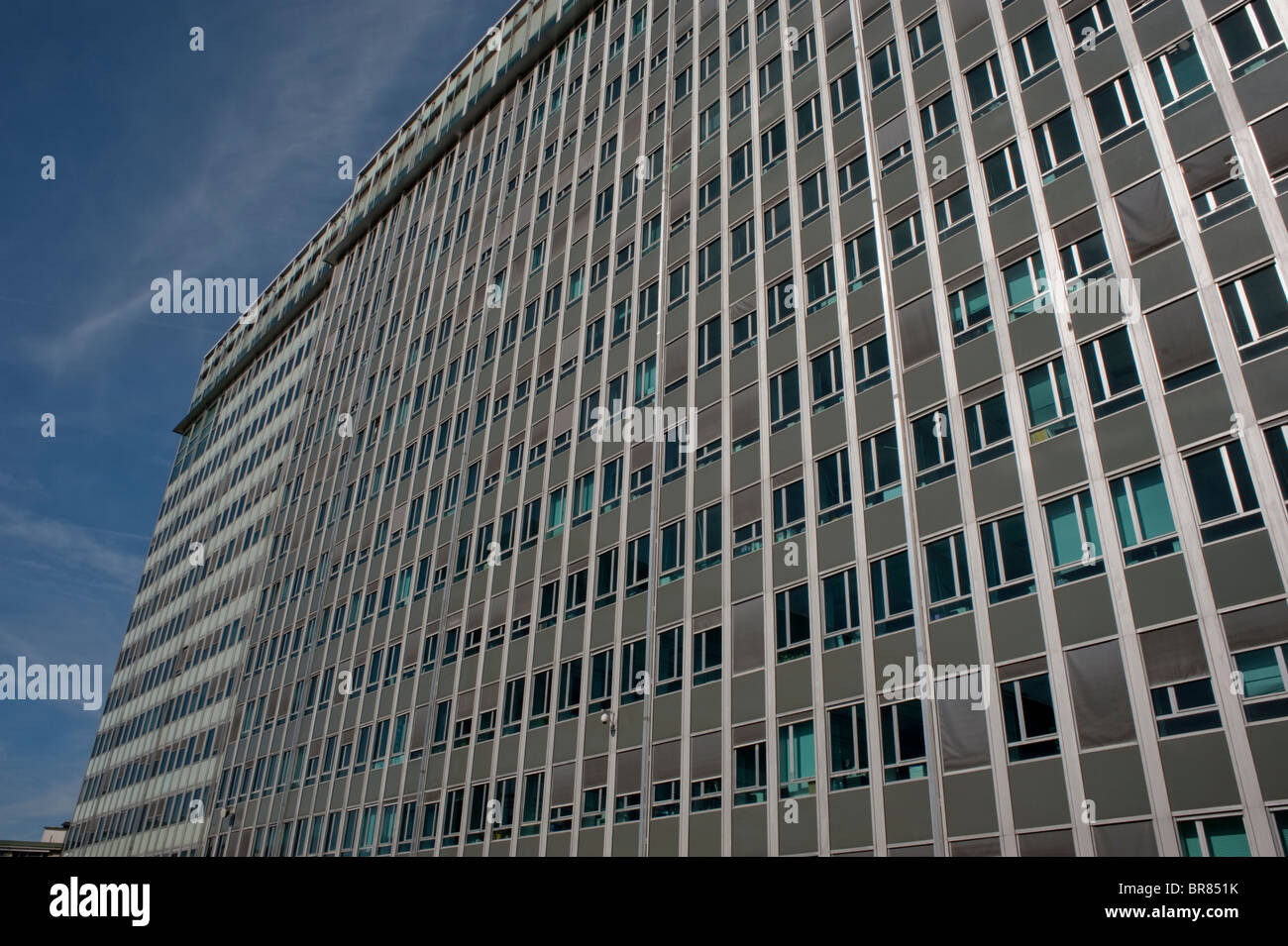 Paris, France, Office Building, Montparnasse District, detail Steel and ...