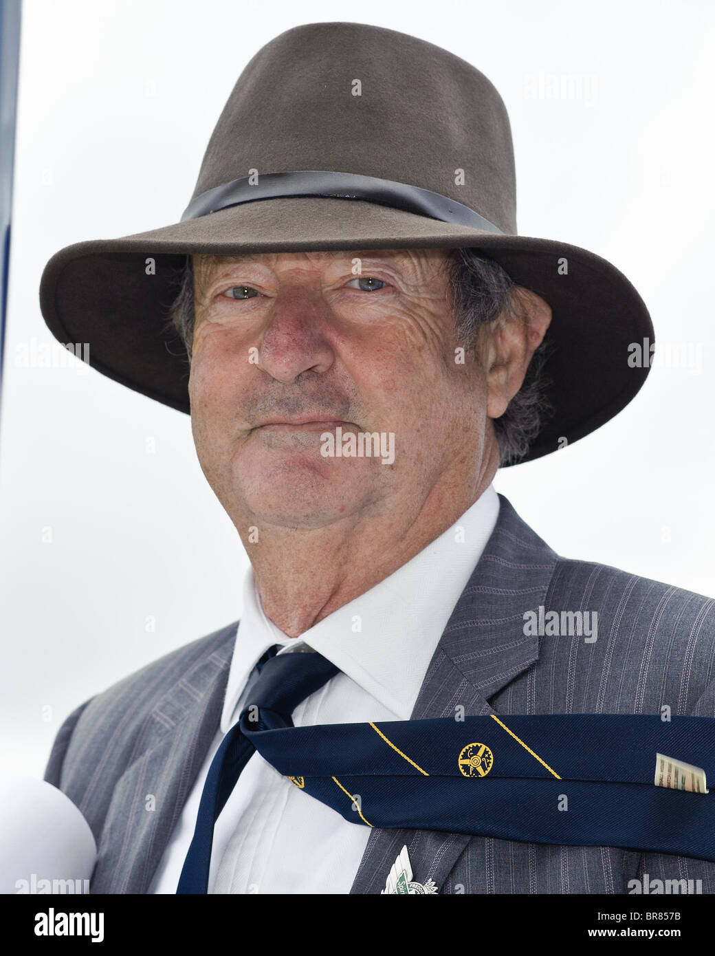 Pink Floyd's Nick Mason judges the airplane display at The Goodwood ...