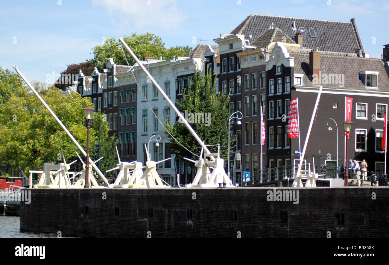 Amsterdam canal dock The Netherlands Stock Photo - Alamy