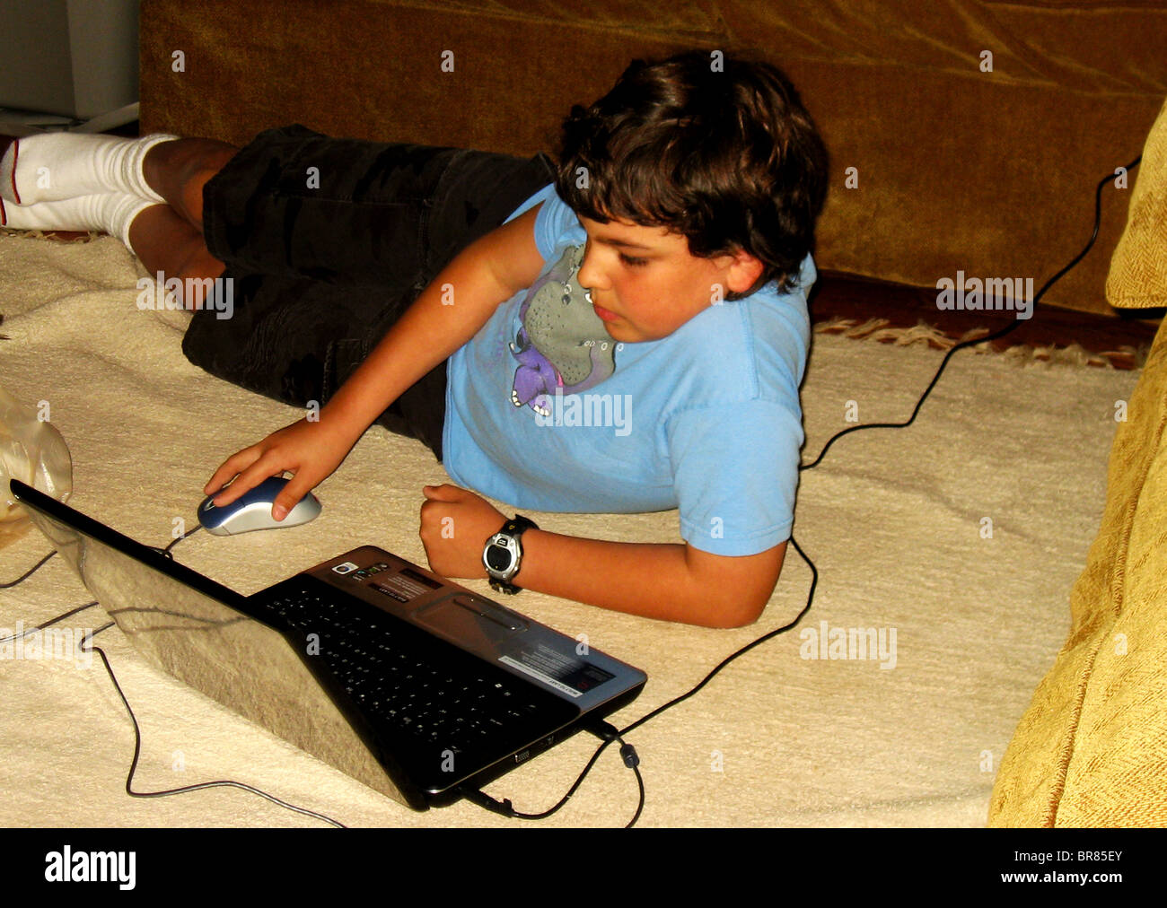 computer child boy youth technology Pablo Carl games learning United ...