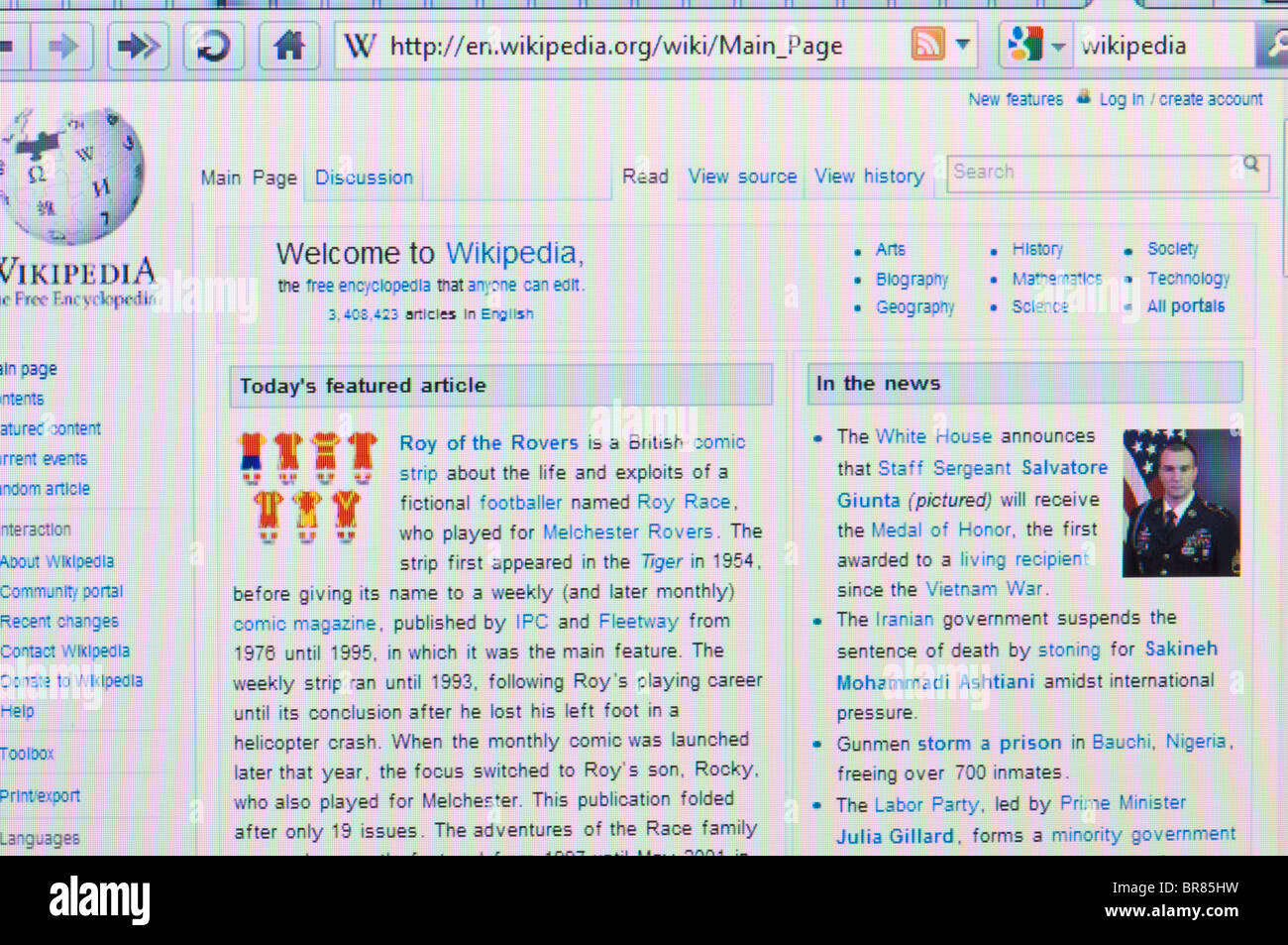 Wikipedia web hi-res stock photography and images - Alamy