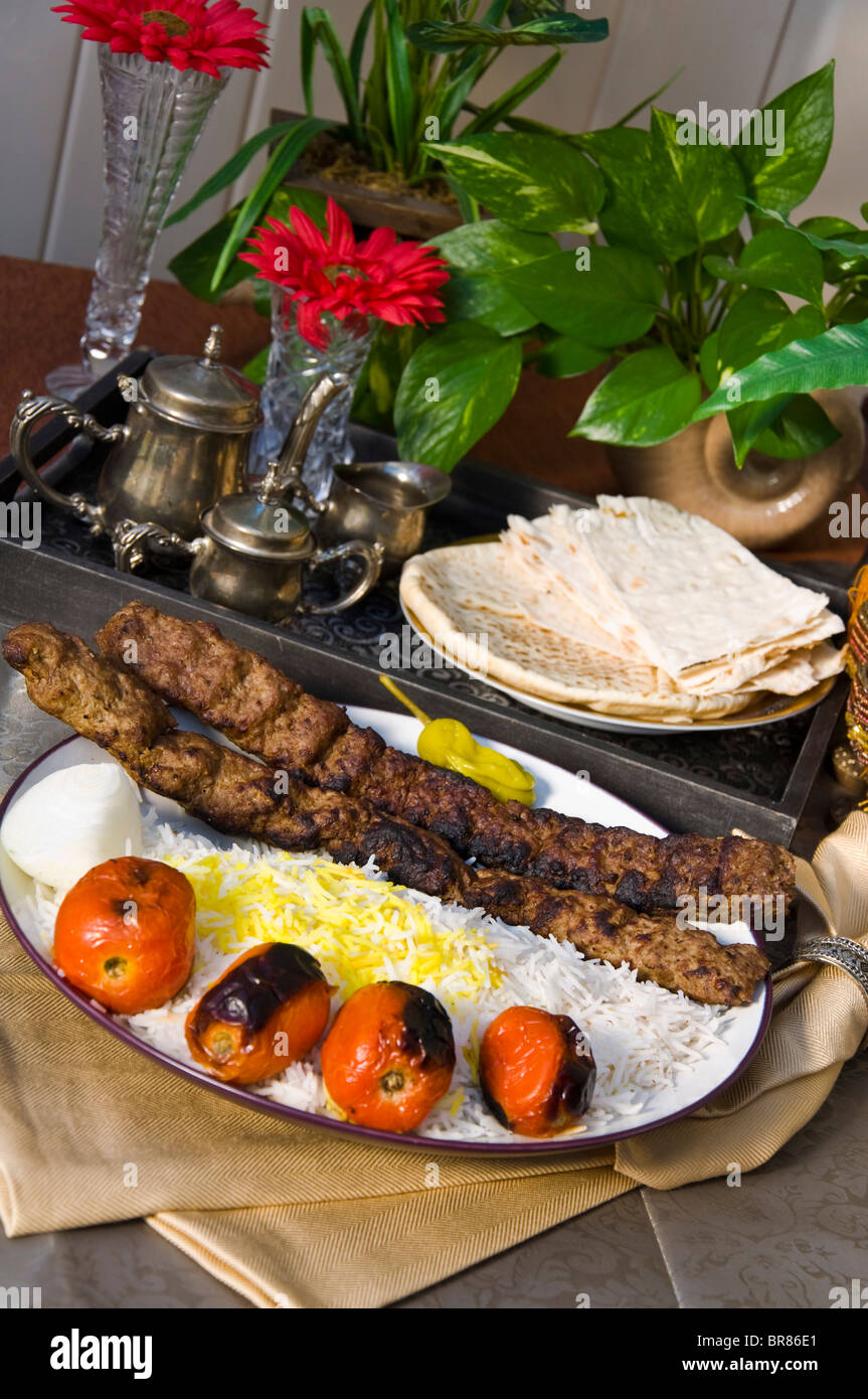 Persian Chelo Kebab Stock Photo - Alamy