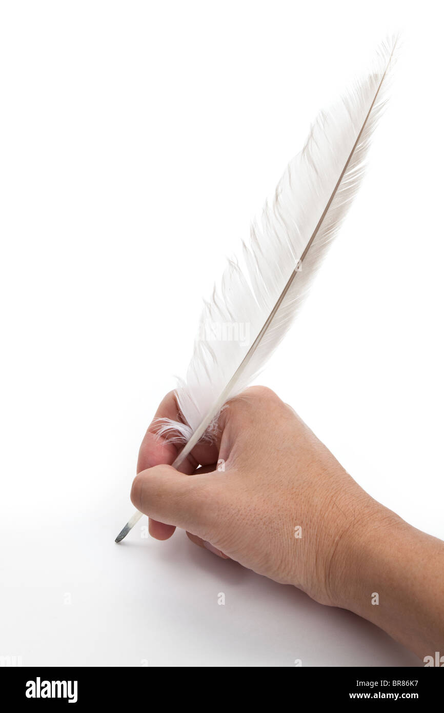 Quill Pen close up shot Stock Photo - Alamy