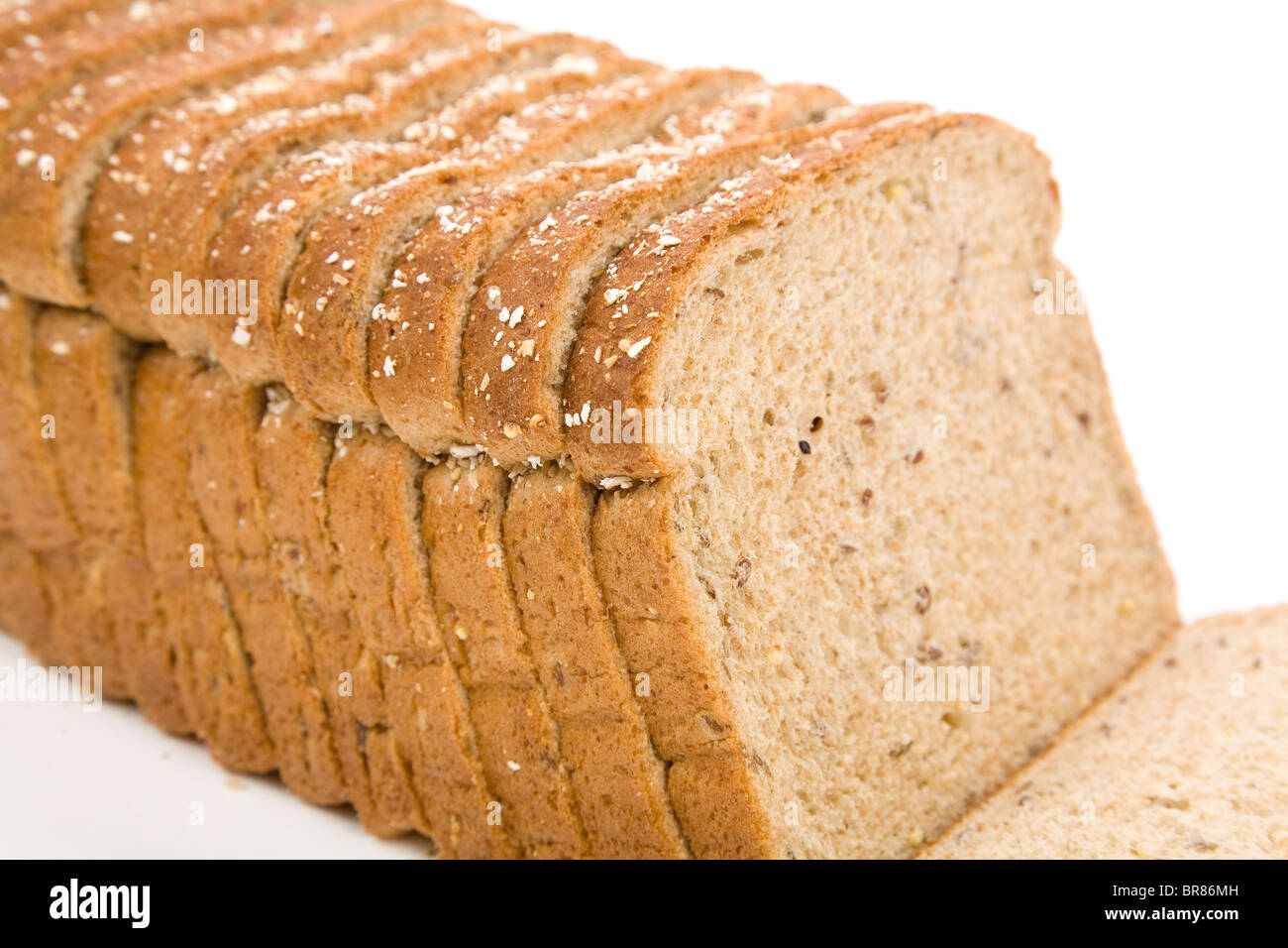 Sliced Brown Bread close up shot Stock Photo - Alamy