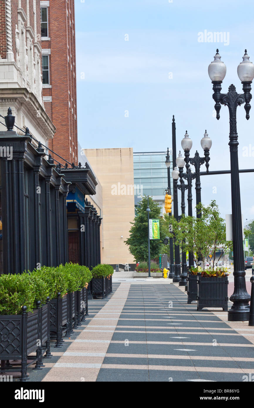 The street in city Grand Rapids Michigan MI USA foreground front ...