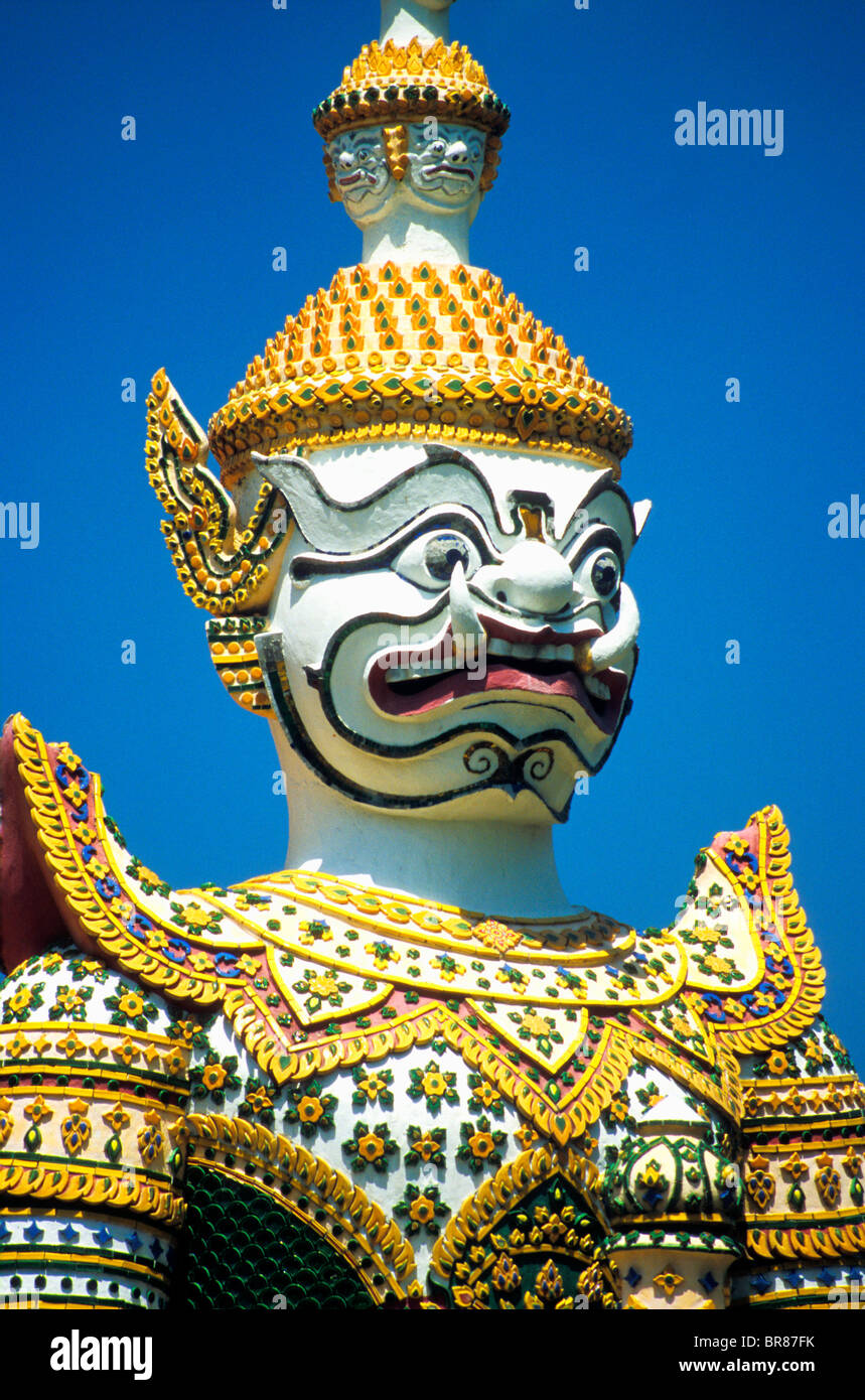 Temple guardian, Grand Palace, Bangkok, Thailand Stock Photo - Alamy